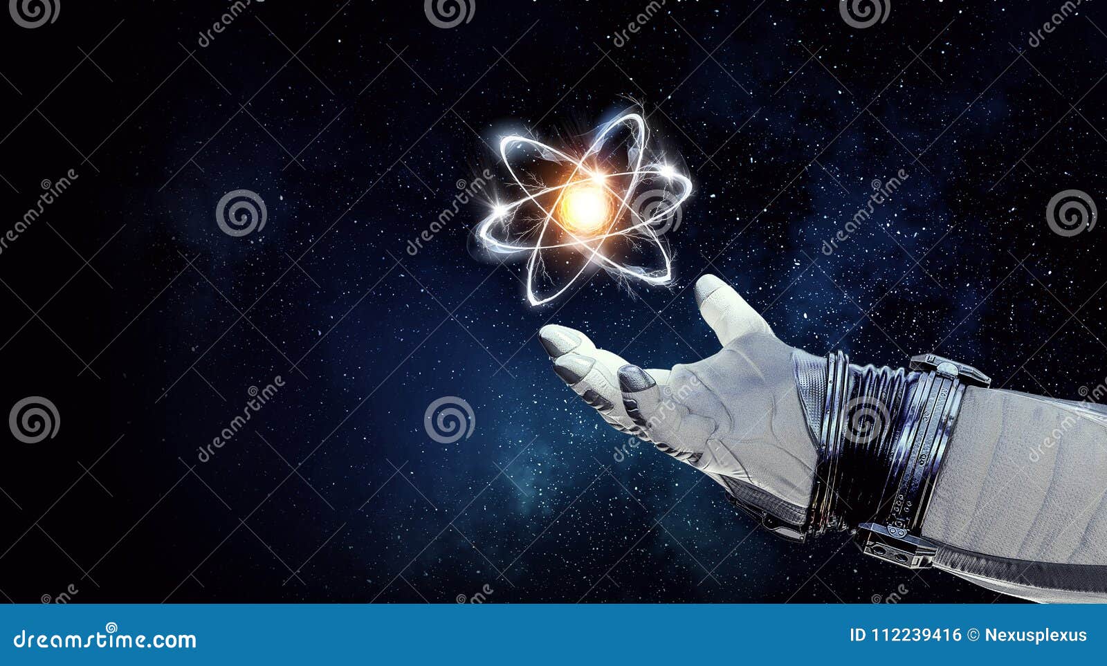 Humankind Universe and Science Stock Illustration - Illustration of ...