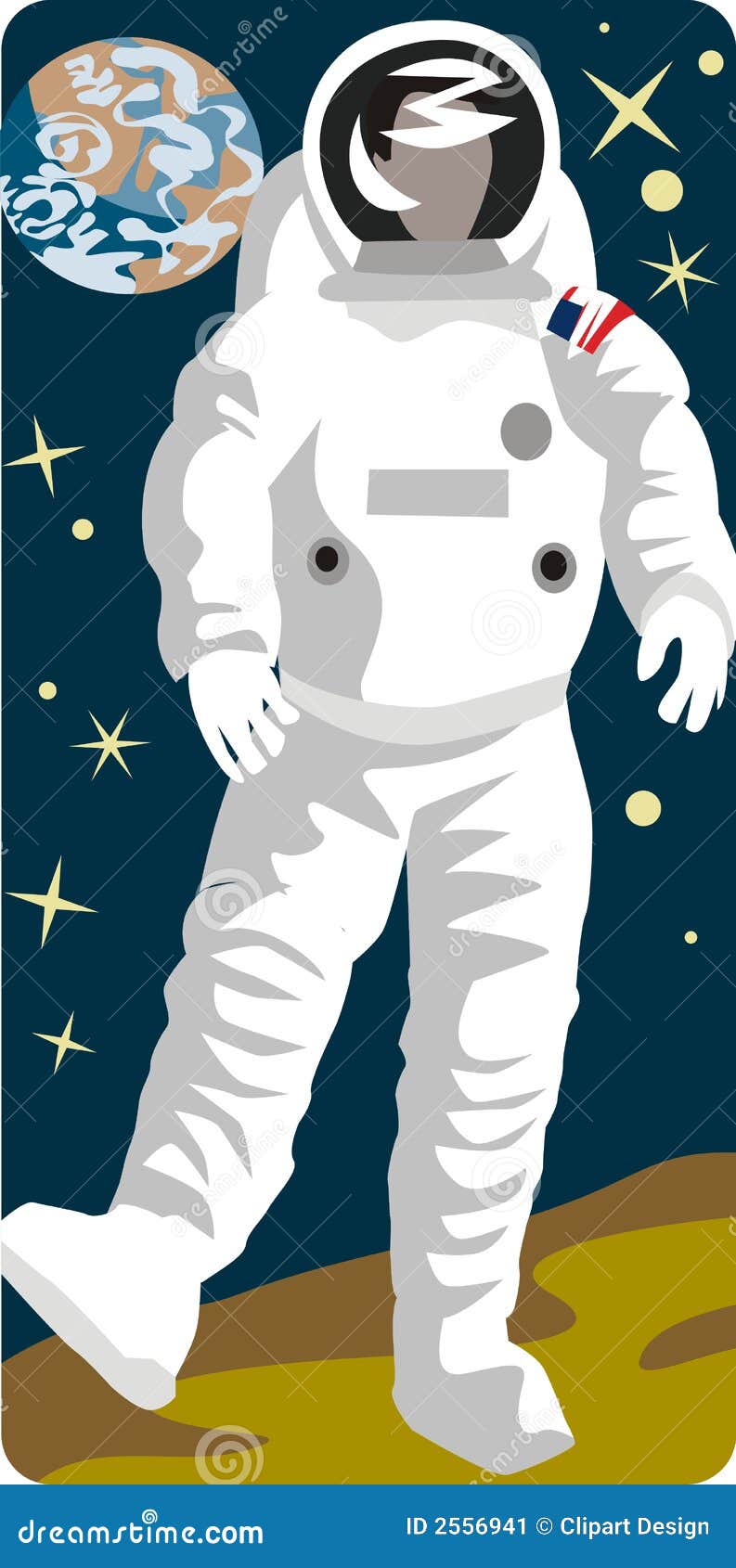 Spaceman Illustration Series Stock Illustration - Illustration of ...