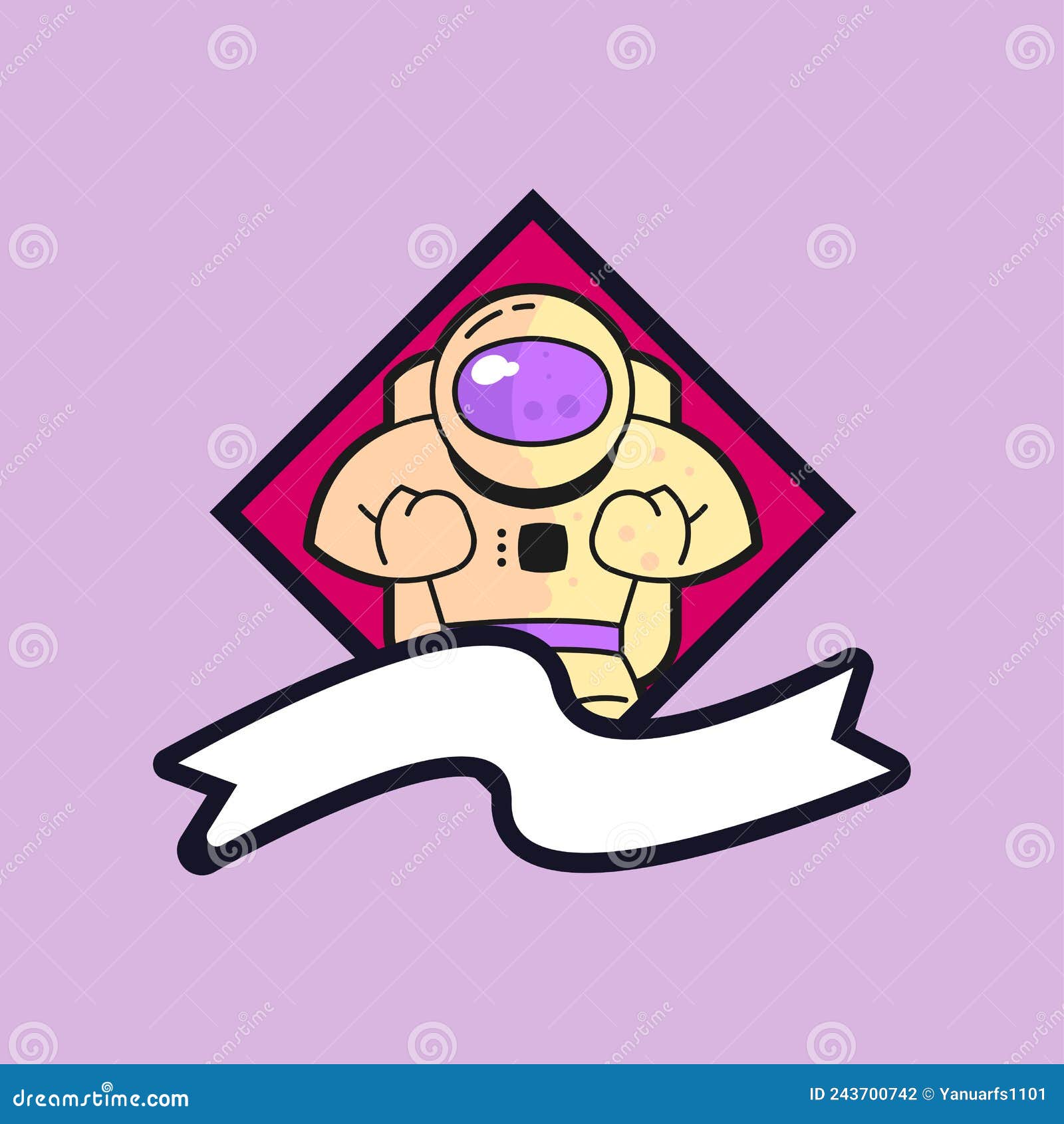 Spaceman Logo Design Concept Template Vector Stock Vector ...