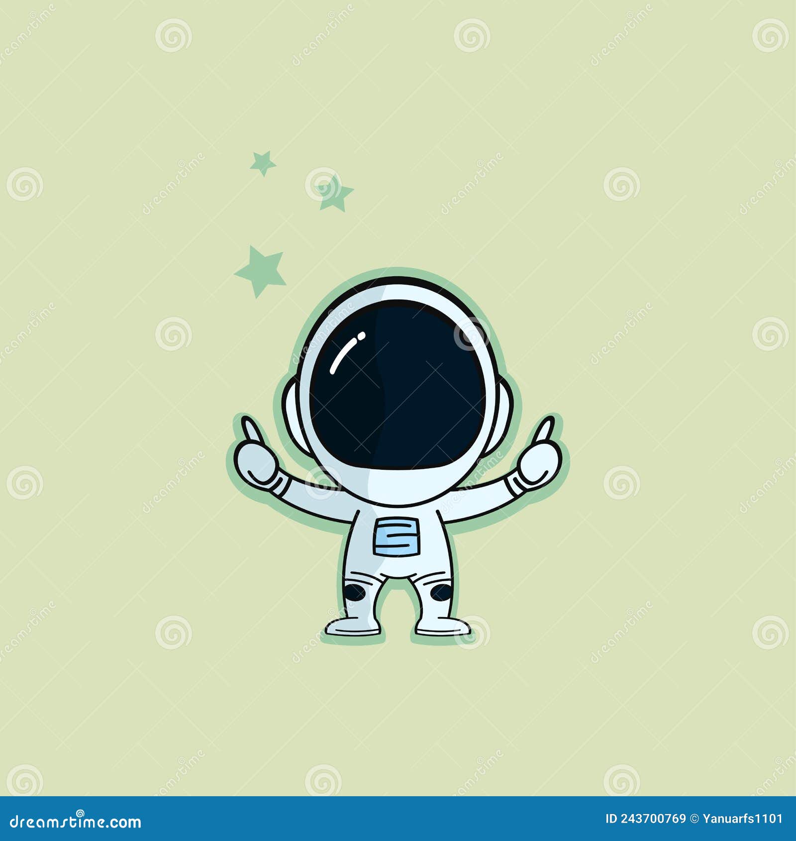 Spaceman Logo Design Concept Template Vector Stock Vector ...