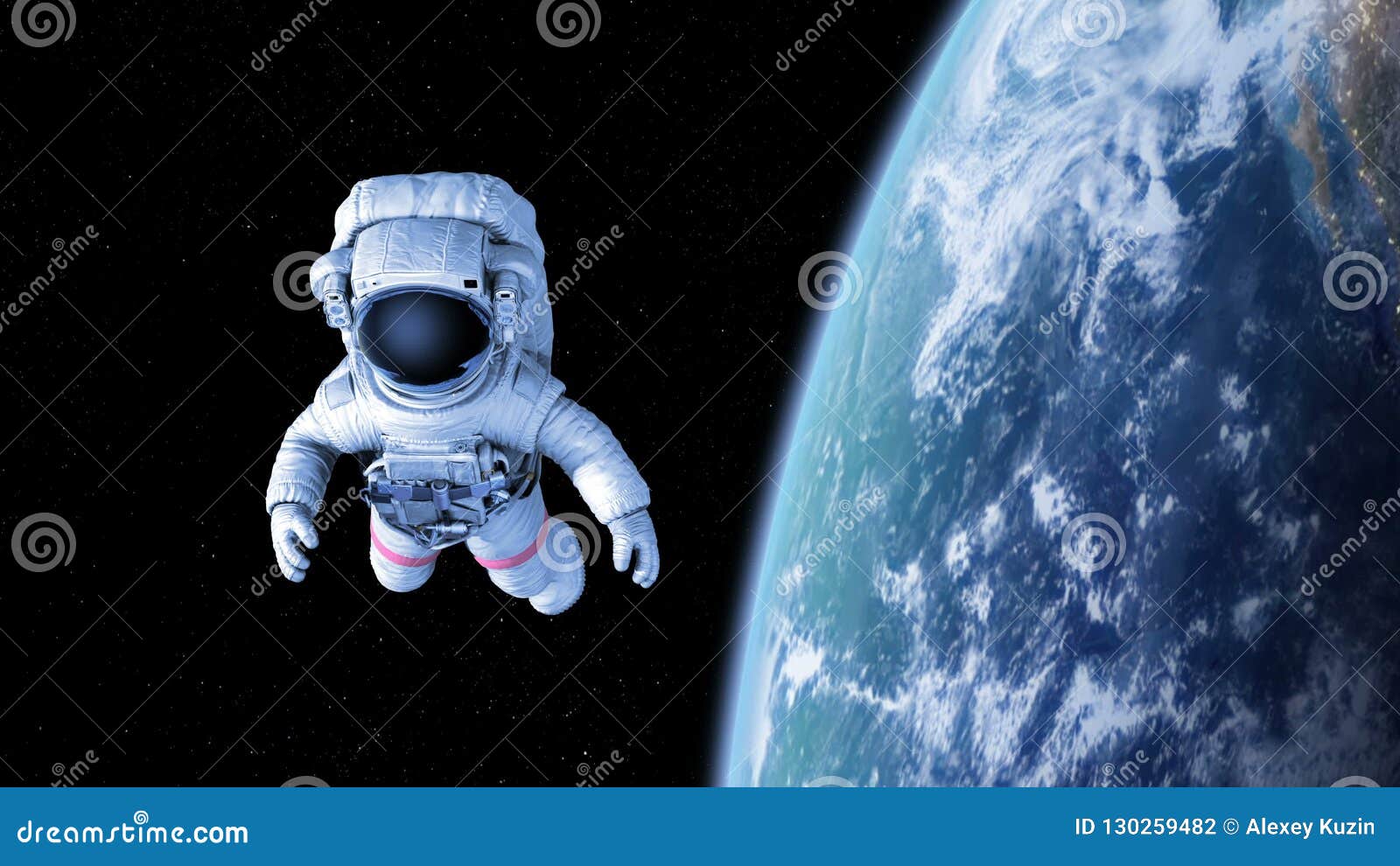 Spaceman in Space. 3d Animation, 4K. Stock Footage - Video of cosmonaut ...