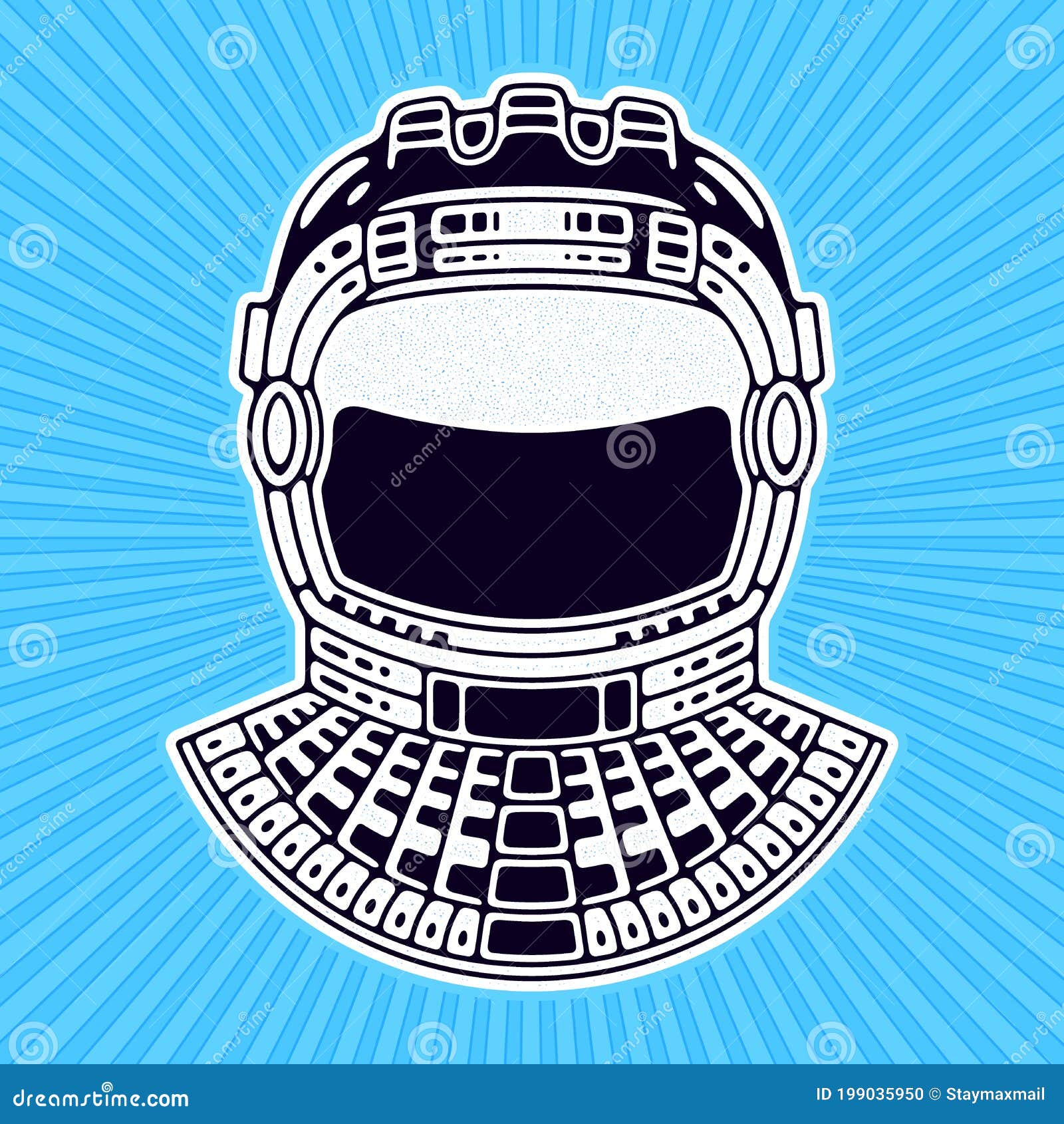 Spaceman Suit. Modern Space Logo. Monochrome Emblem Stock Vector ...
