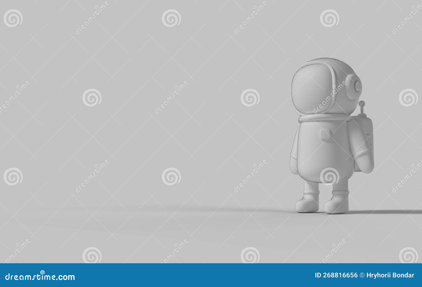 Spaceman White Adv 3d Rendering Stock Illustration - Illustration of ...