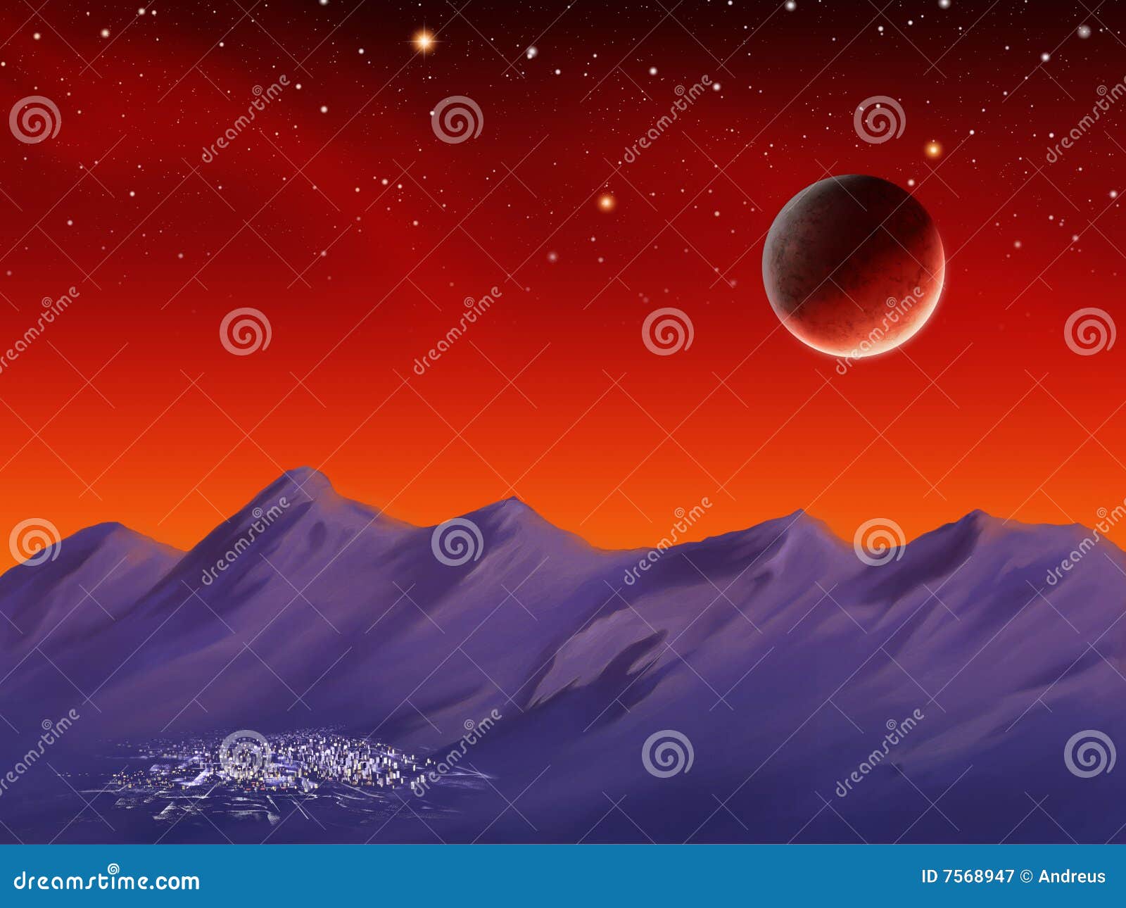 Spacescape stock illustration. Illustration of exploration - 7568947