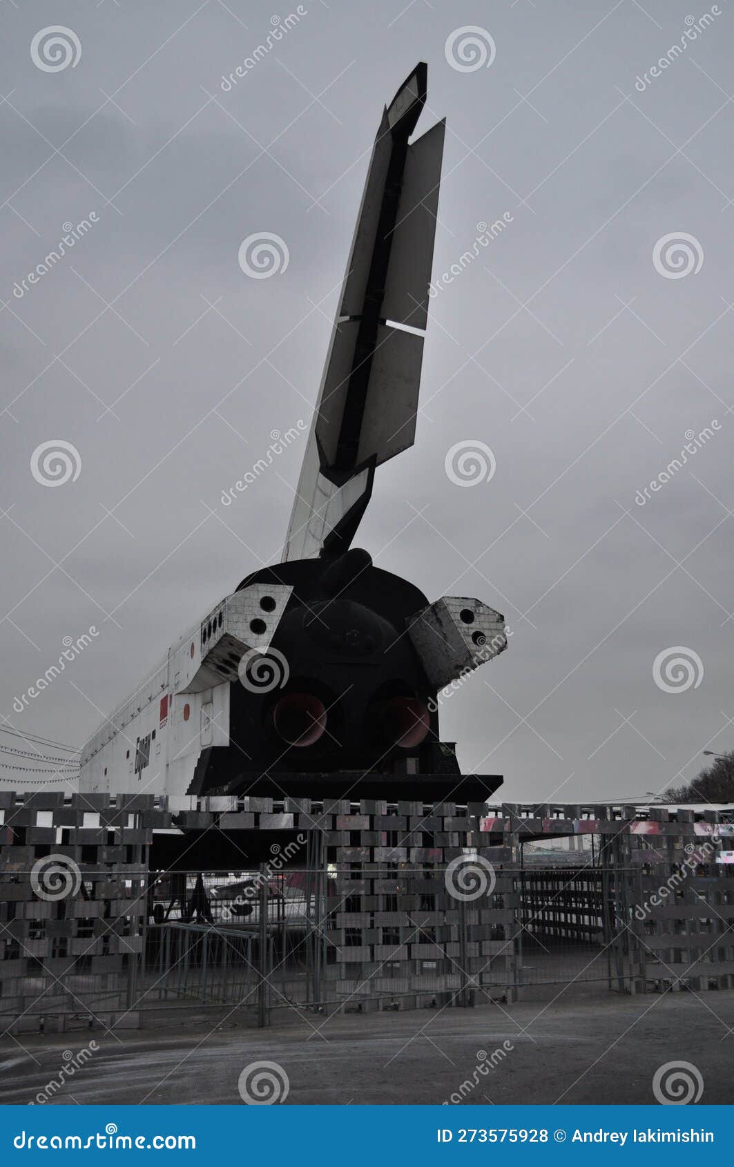 Spaceship Buran and Engine Nozzles Stock Photo - Image of airplane ...