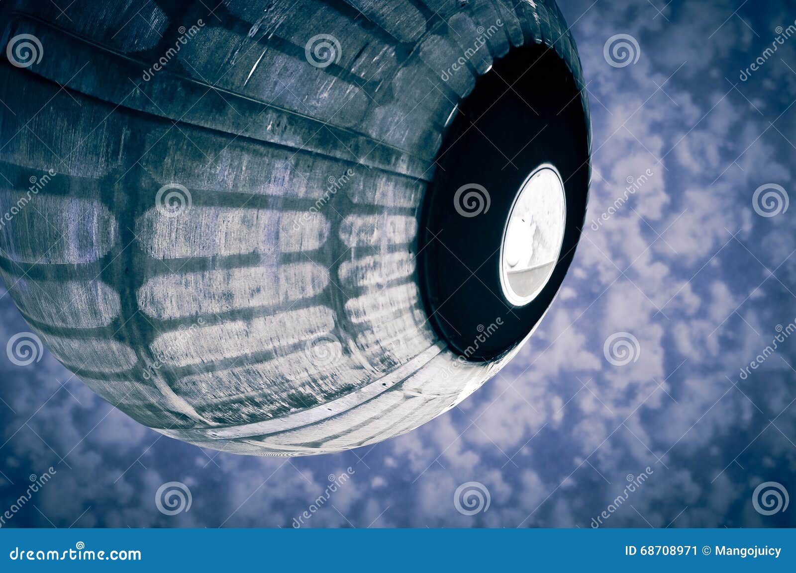 Spaceship Capsule Over Clouds Stock Image - Image of light, clouds ...