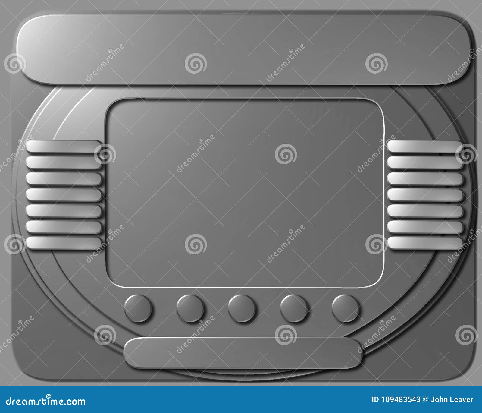 Spaceship Control Center, Captain Cabin Interior Cartoon Vector ...