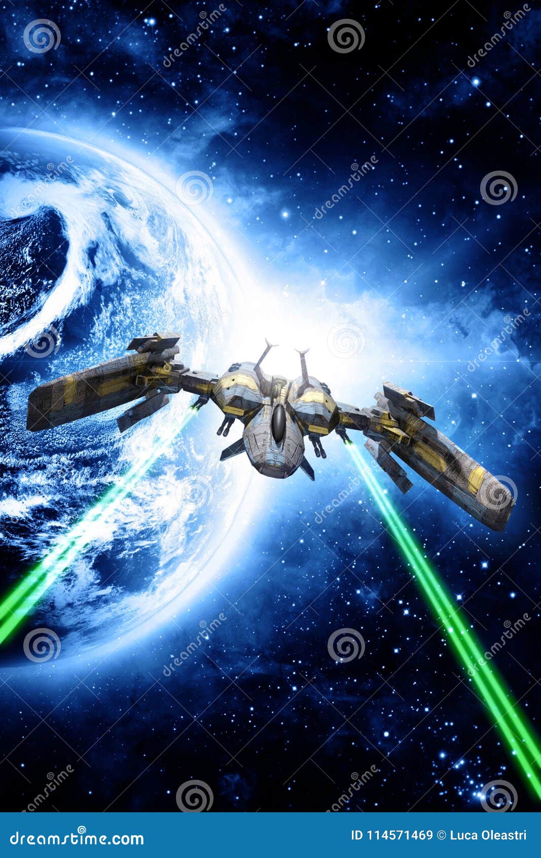 Starship Fighter Royalty-Free Stock Image | CartoonDealer.com #252538