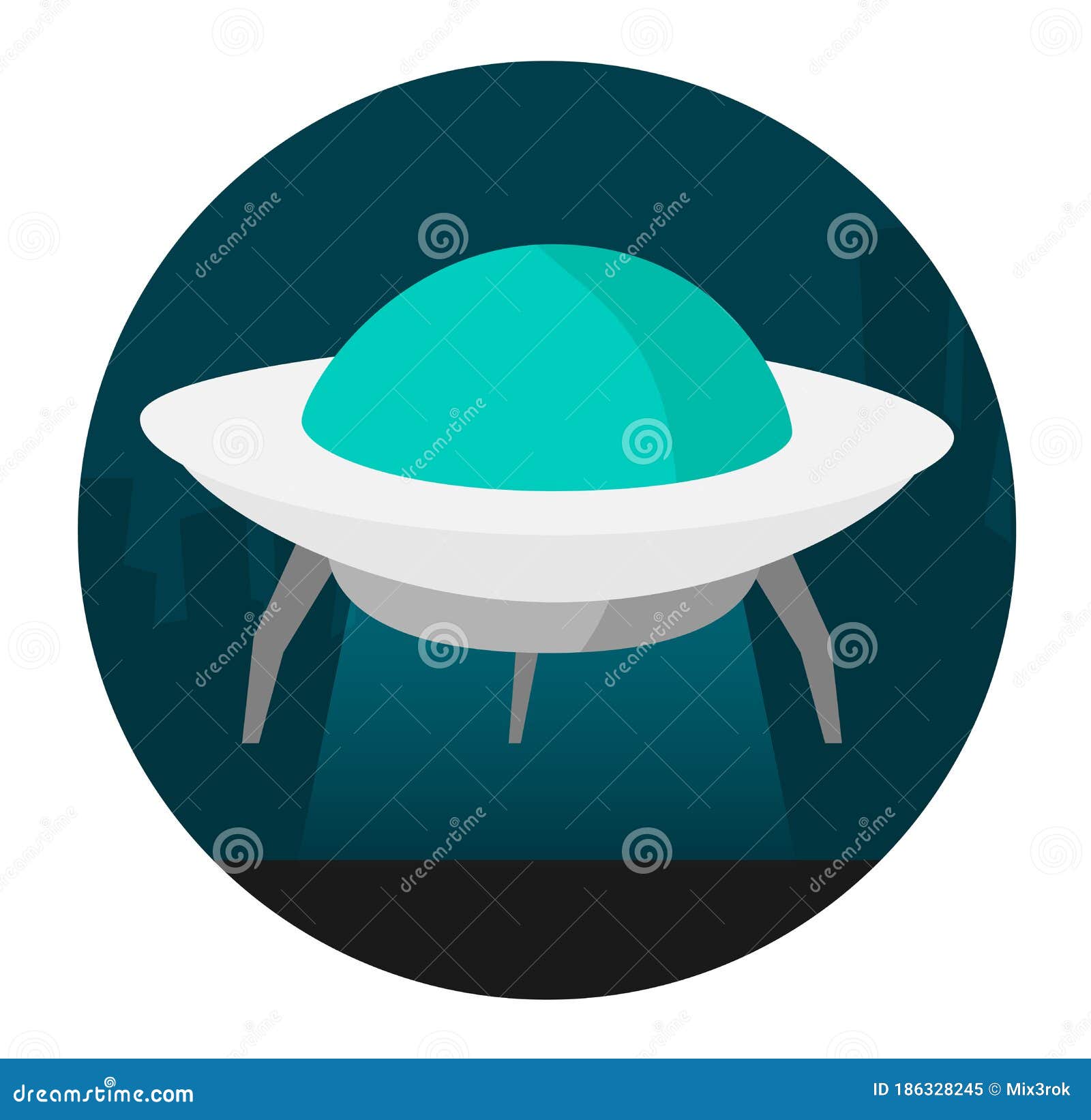 Spaceship, flat vector stock vector. Illustration of spaceship - 186328245