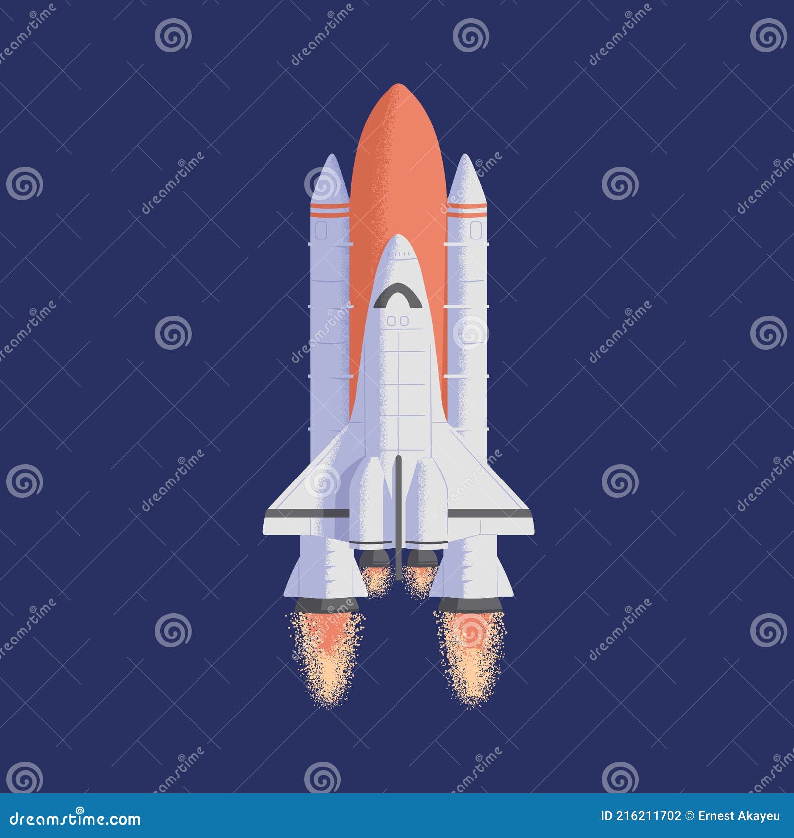 Space Shuttle Engines Firing