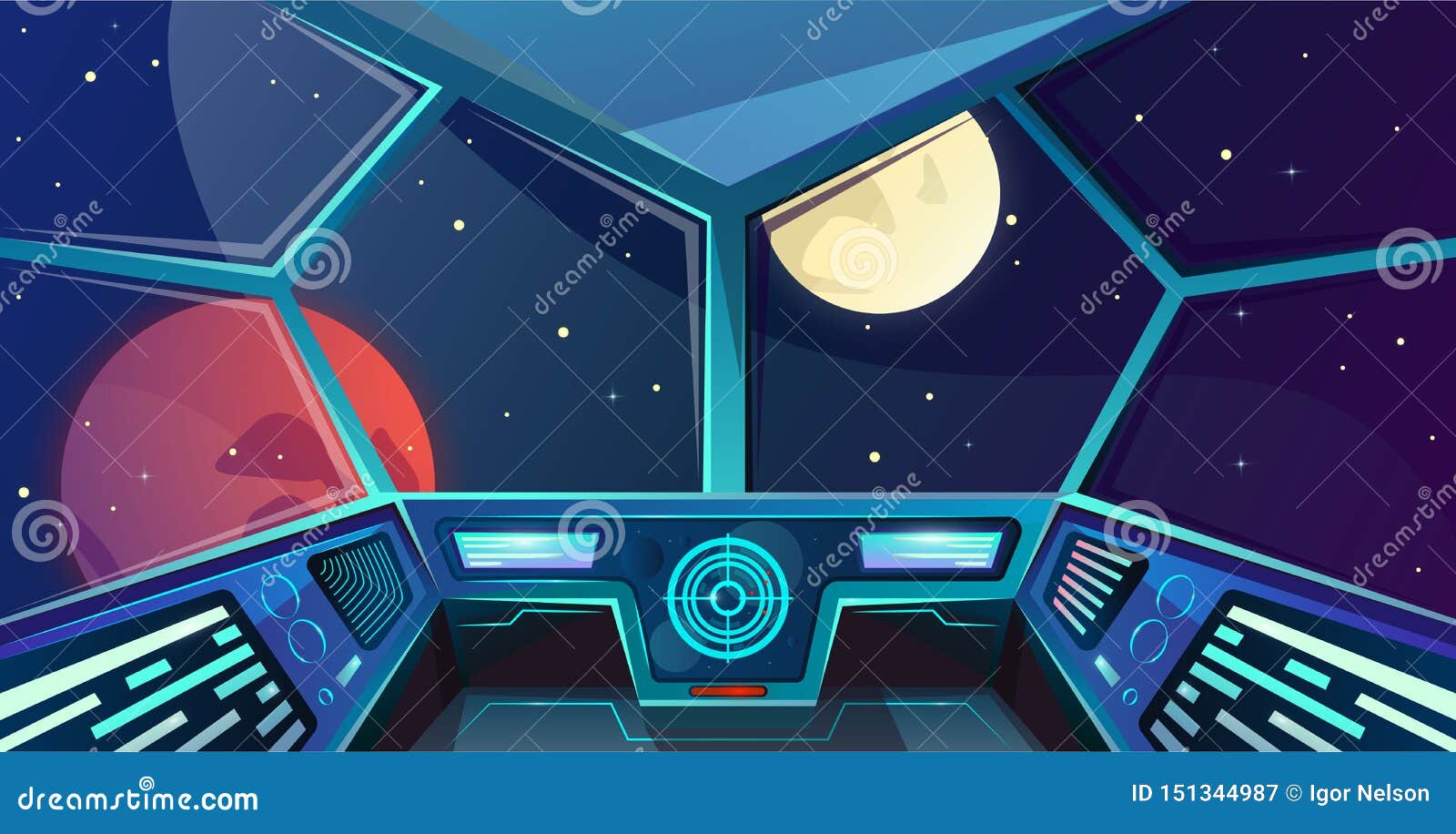 Futuristic Command Center Interior, Big Displays, Holographic ... Futuristic Command Center Interior, Big Displays, Holographic ...