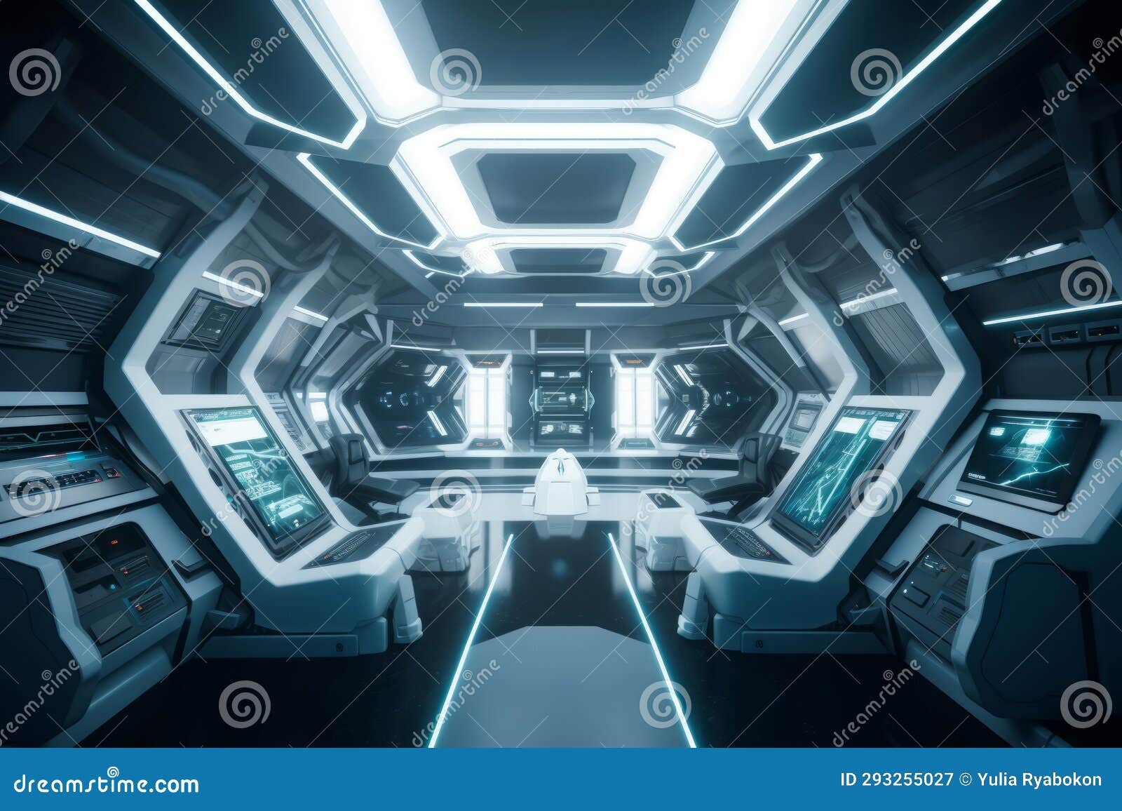 Spaceship Futuristic Scene. Generate Ai Stock Image - Image of ...