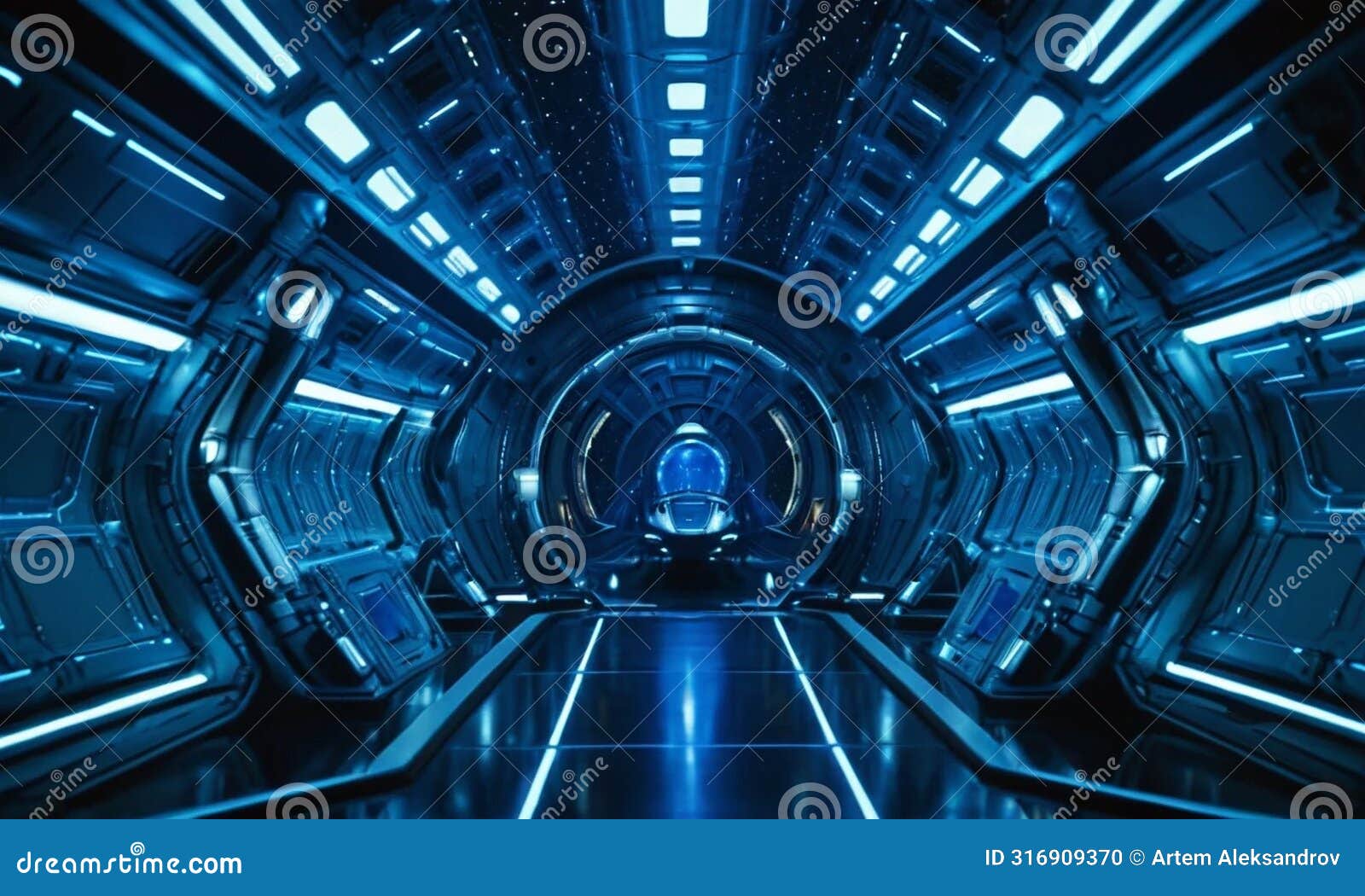 Spaceship from inside stock illustration. Illustration of space - 316909370