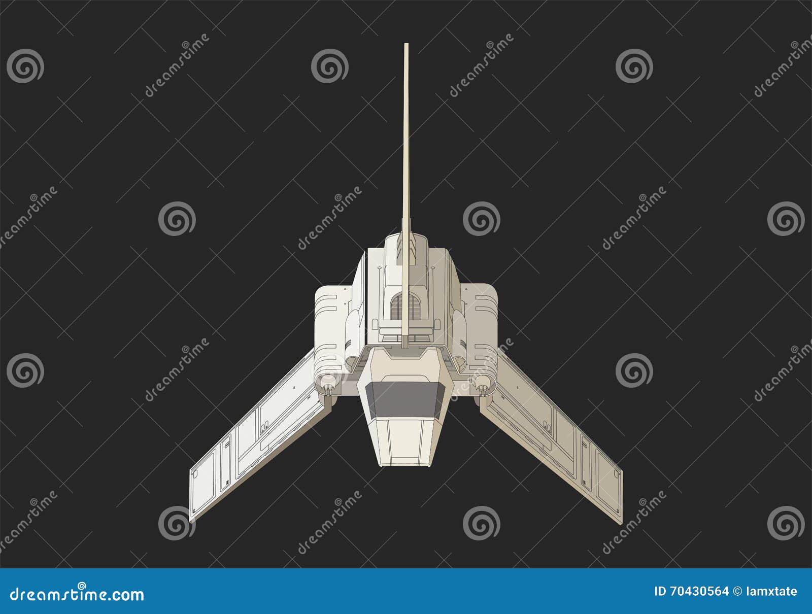Spaceship Isometric Flat Vector 3d Stock Vector - Illustration of ...