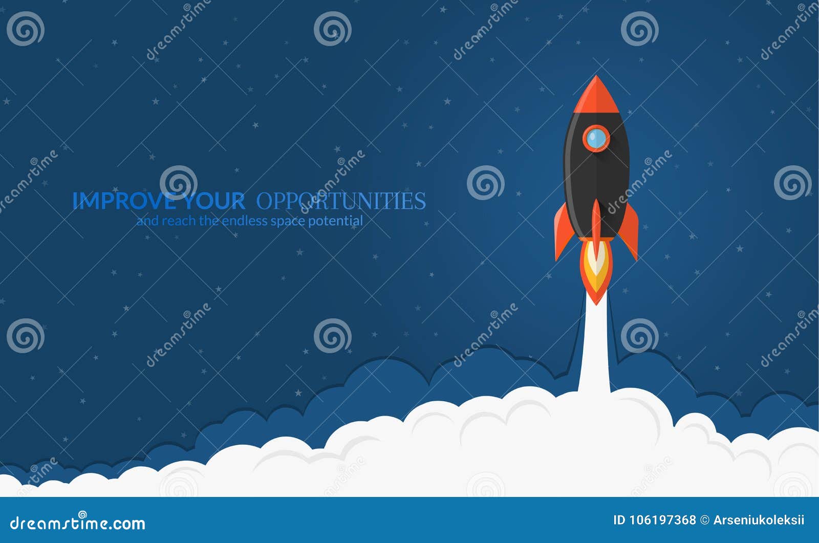 Spaceship Launch Background Stock Vector - Illustration of innovation ...