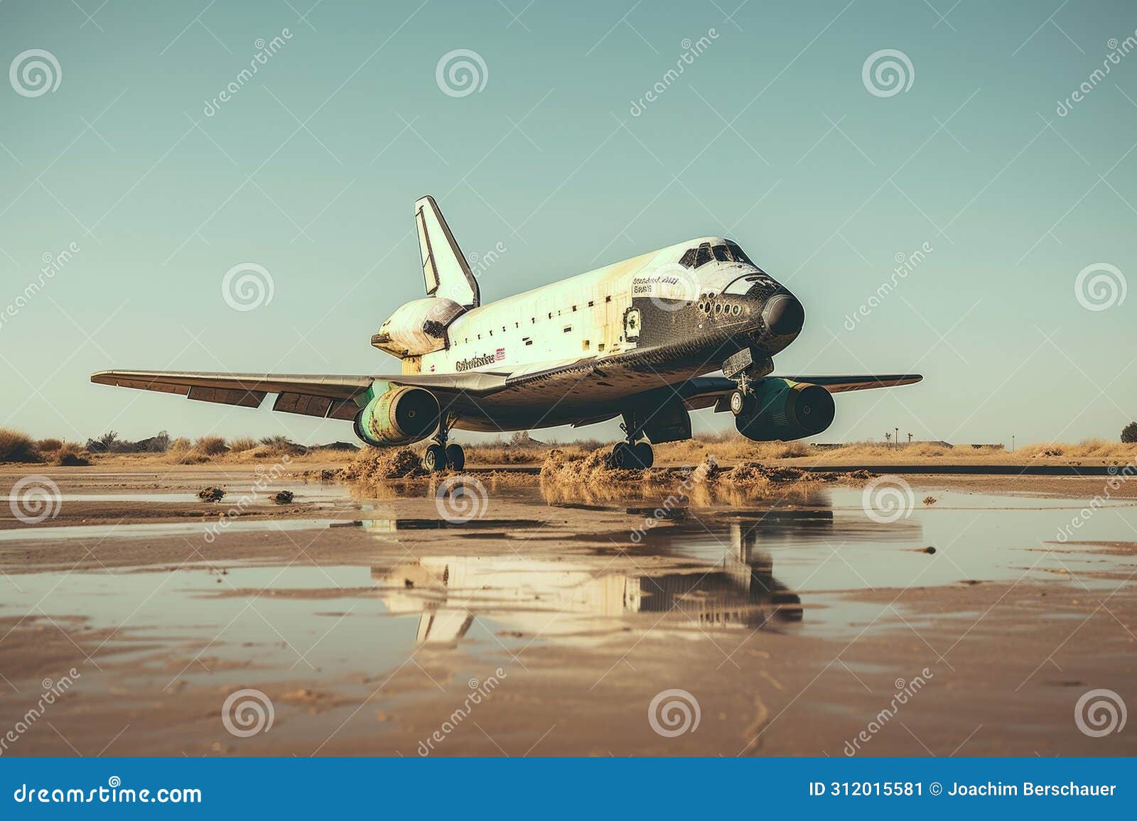 Spaceship Launch Illustration with Shadow Gradient, Showcasing ...