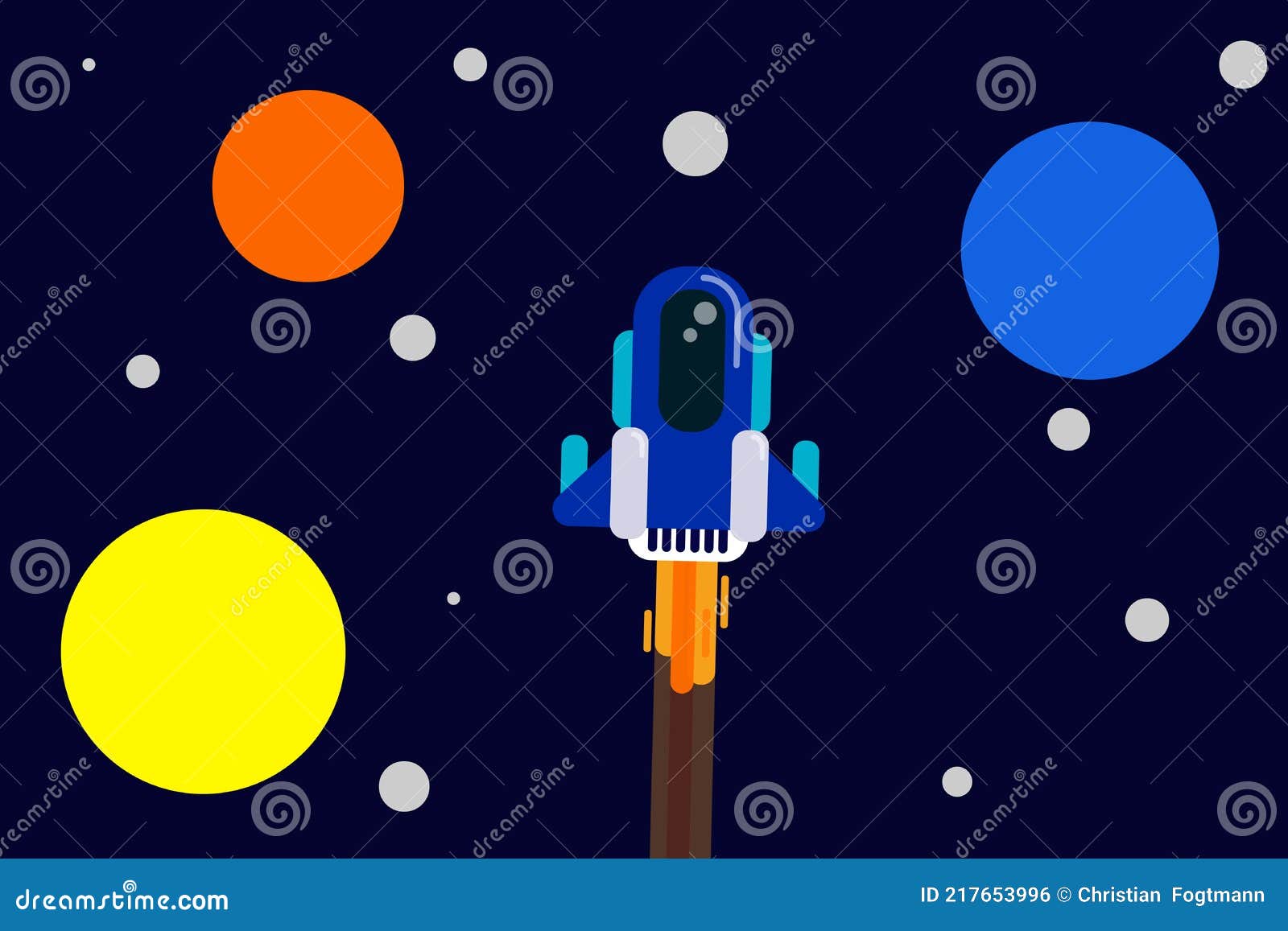 Outer Space Flat Design Stock Illustrations – 5,153 Outer Space Flat ...