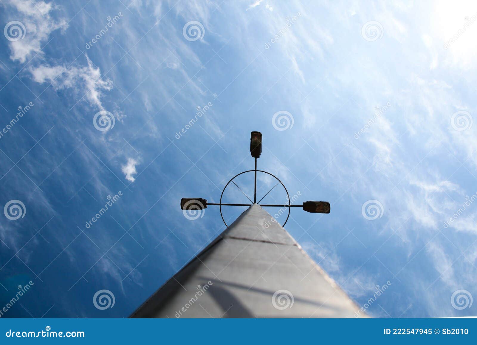 Spaceship in Outer Space. Antenna on the Background of the Deep Space ...