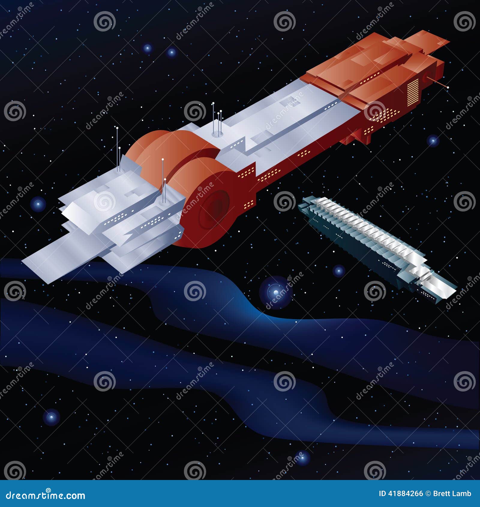 Spaceship Rendezvous Stock Illustrations – 4 Spaceship Rendezvous Stock ...