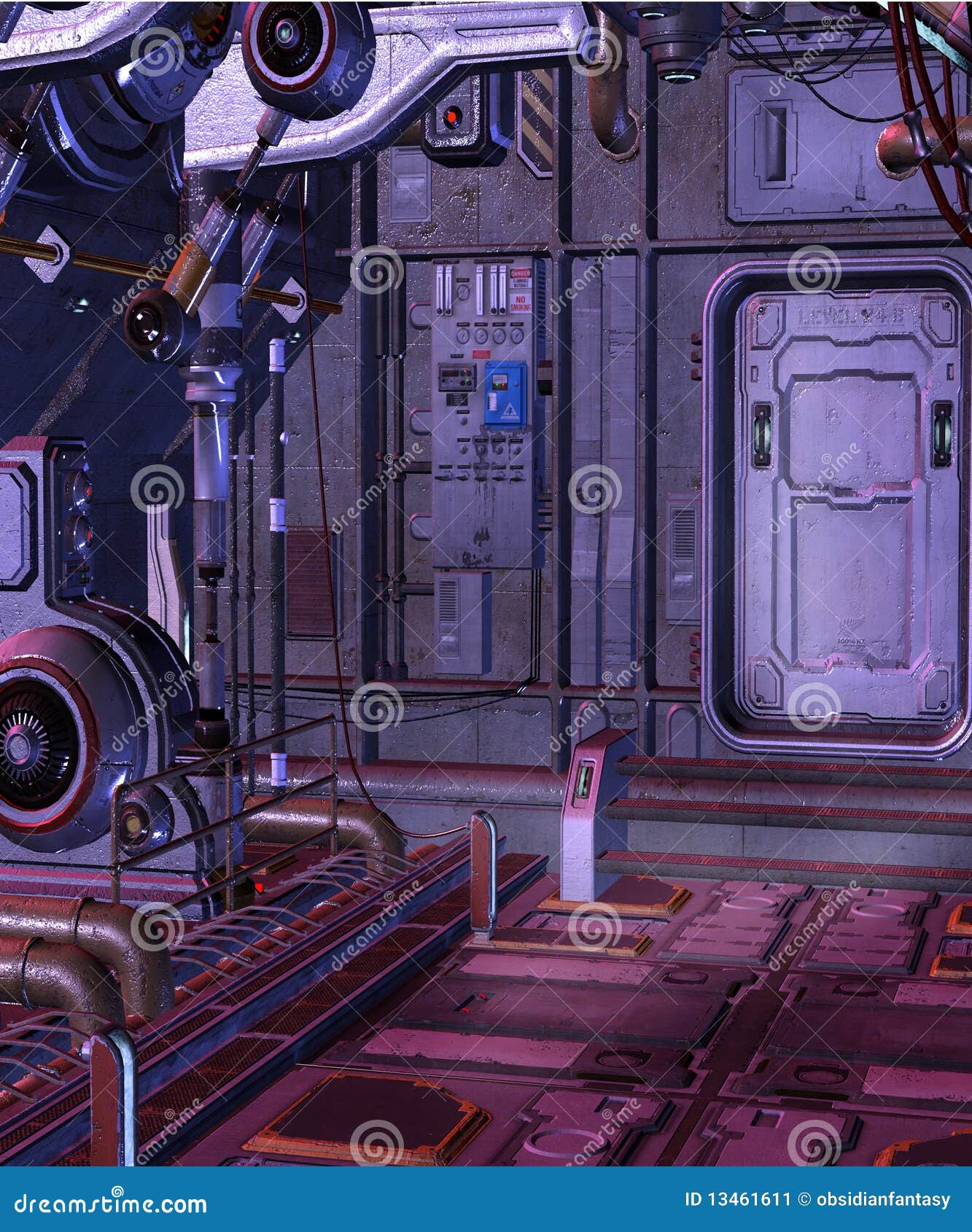 Spaceship Room With Bunk Bed, Design Of White Habitat In Spacecraft ...