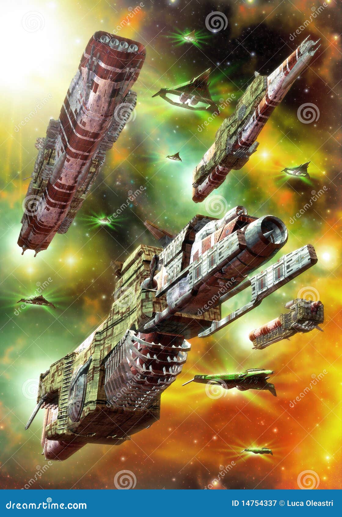Space Fleet Royalty-Free Stock Photo | CartoonDealer.com #8656413