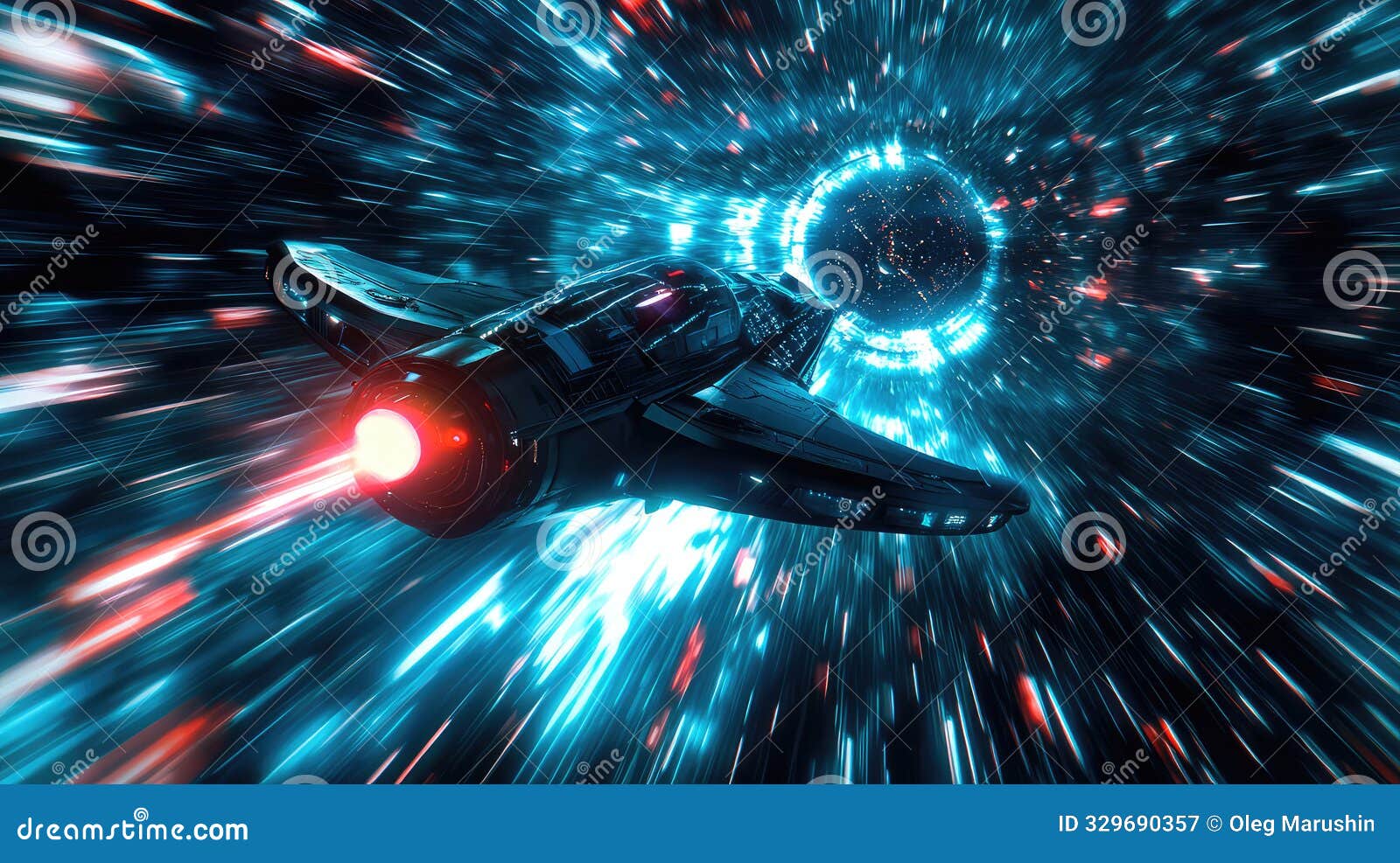 A Spaceship is Speeding at Light Speed through a Holographic Galactic ...