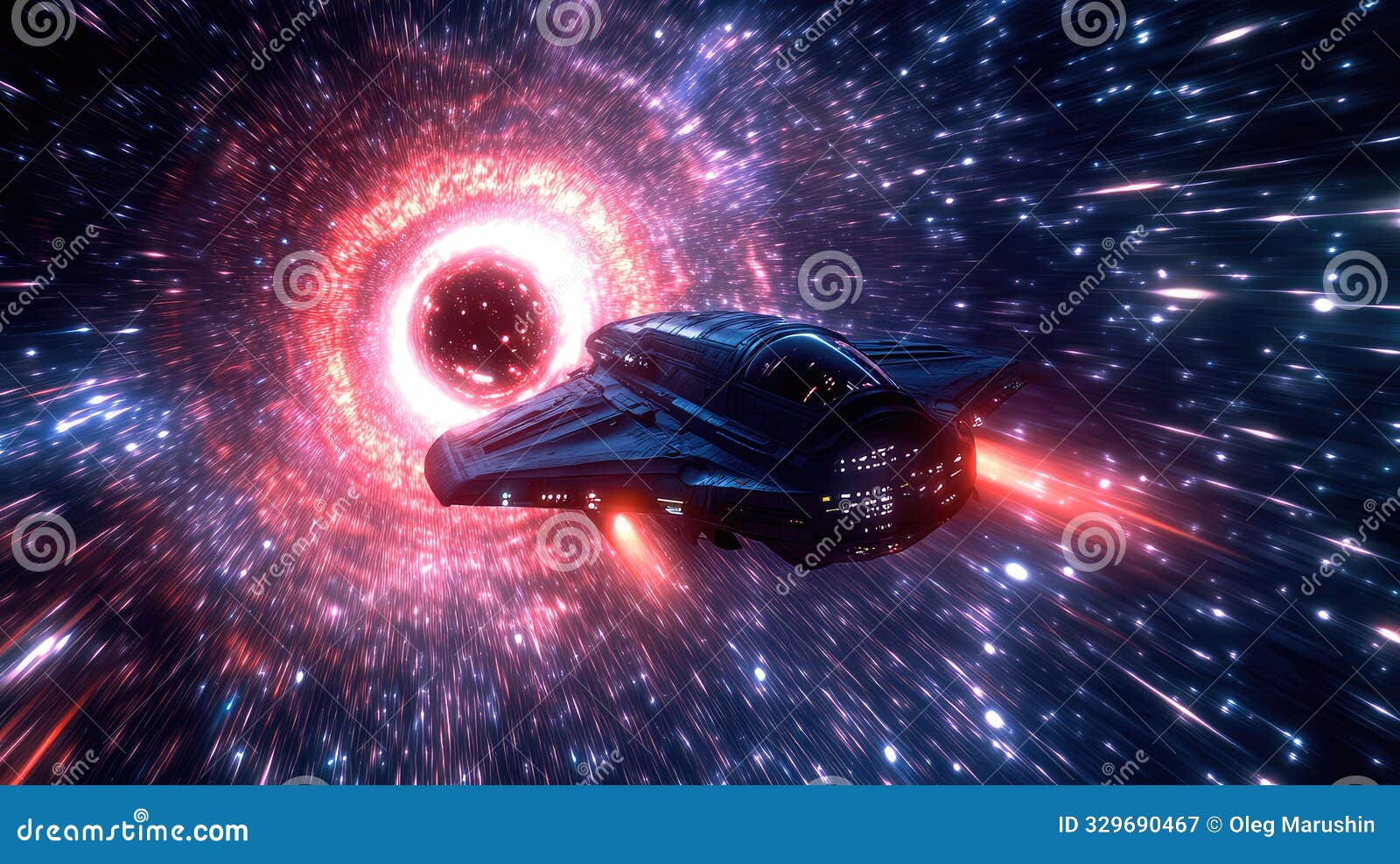 A Spaceship is Speeding at Light Speed through a Holographic Galactic ...