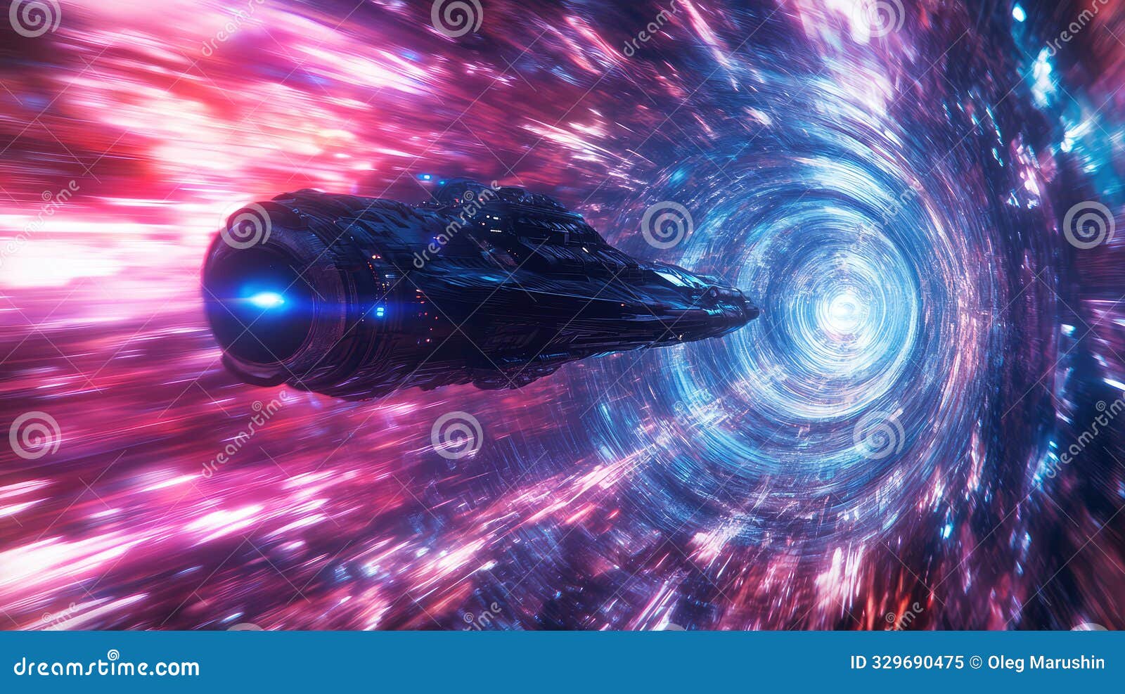 A Spaceship is Speeding at Light Speed through a Holographic Galactic ...