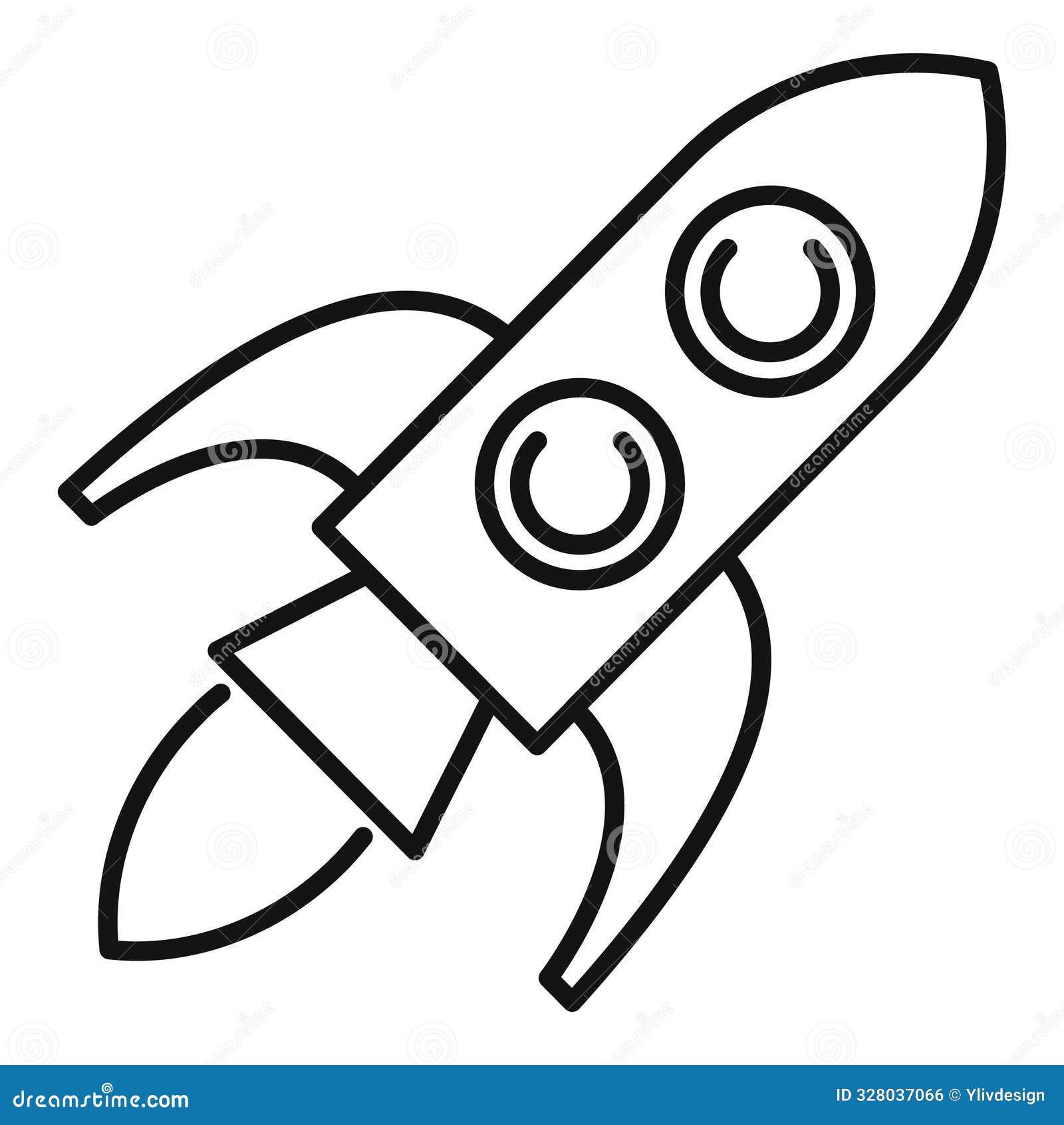Spaceship Taking Off Leaving Earth on White Background Stock Vector ...