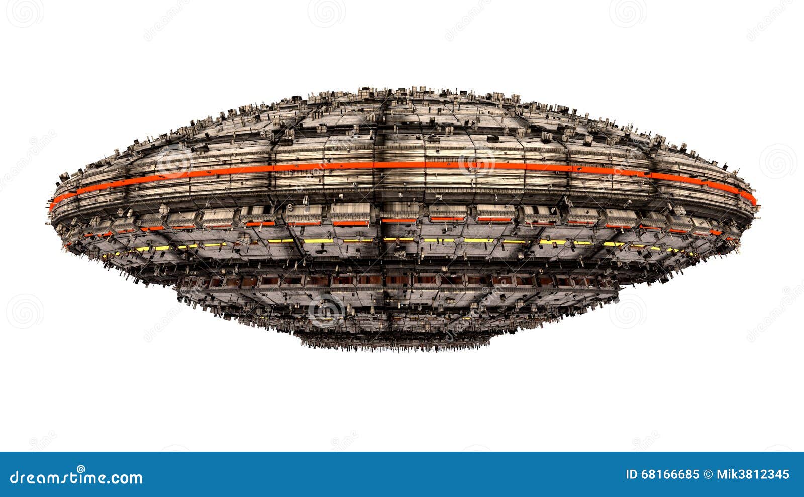 Spaceship UFO alien stock image. Image of water, universe - 68166685