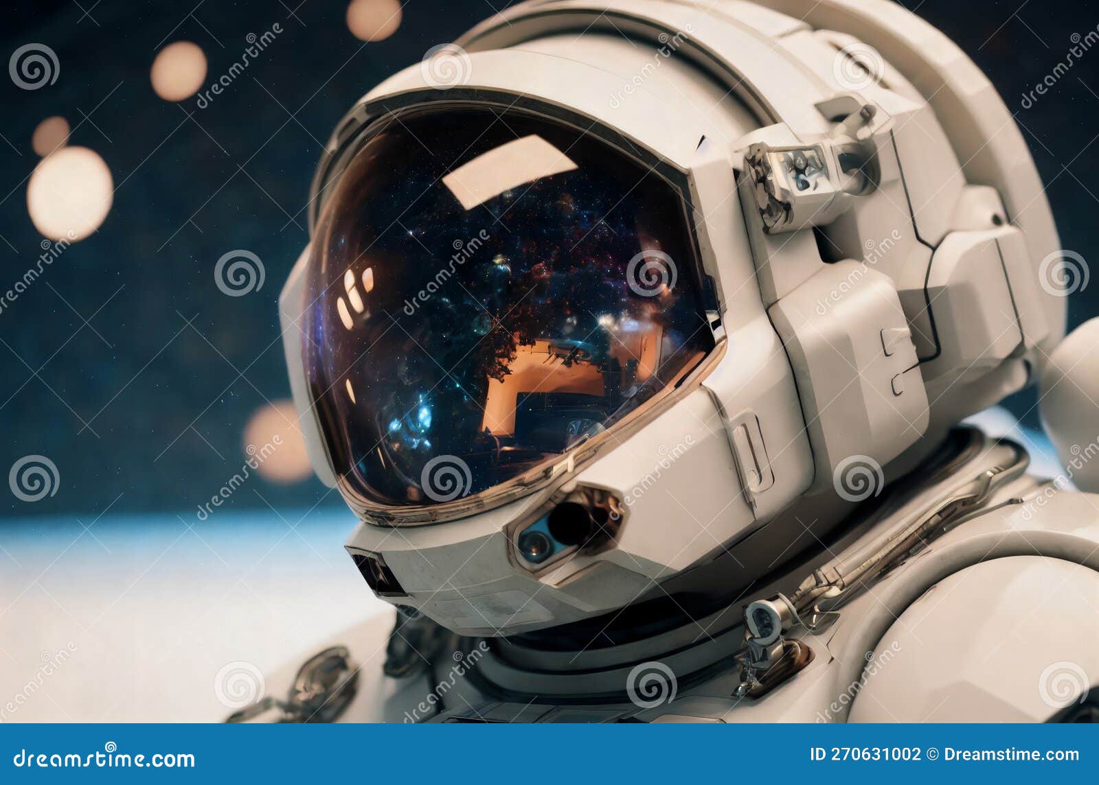 Spacesuit. Portrait of Cosmic Outfit for Cosmonaut in Space. Generative ... Spacesuit. Portrait of Cosmic Outfit for Cosmonaut in Space. Generative ...