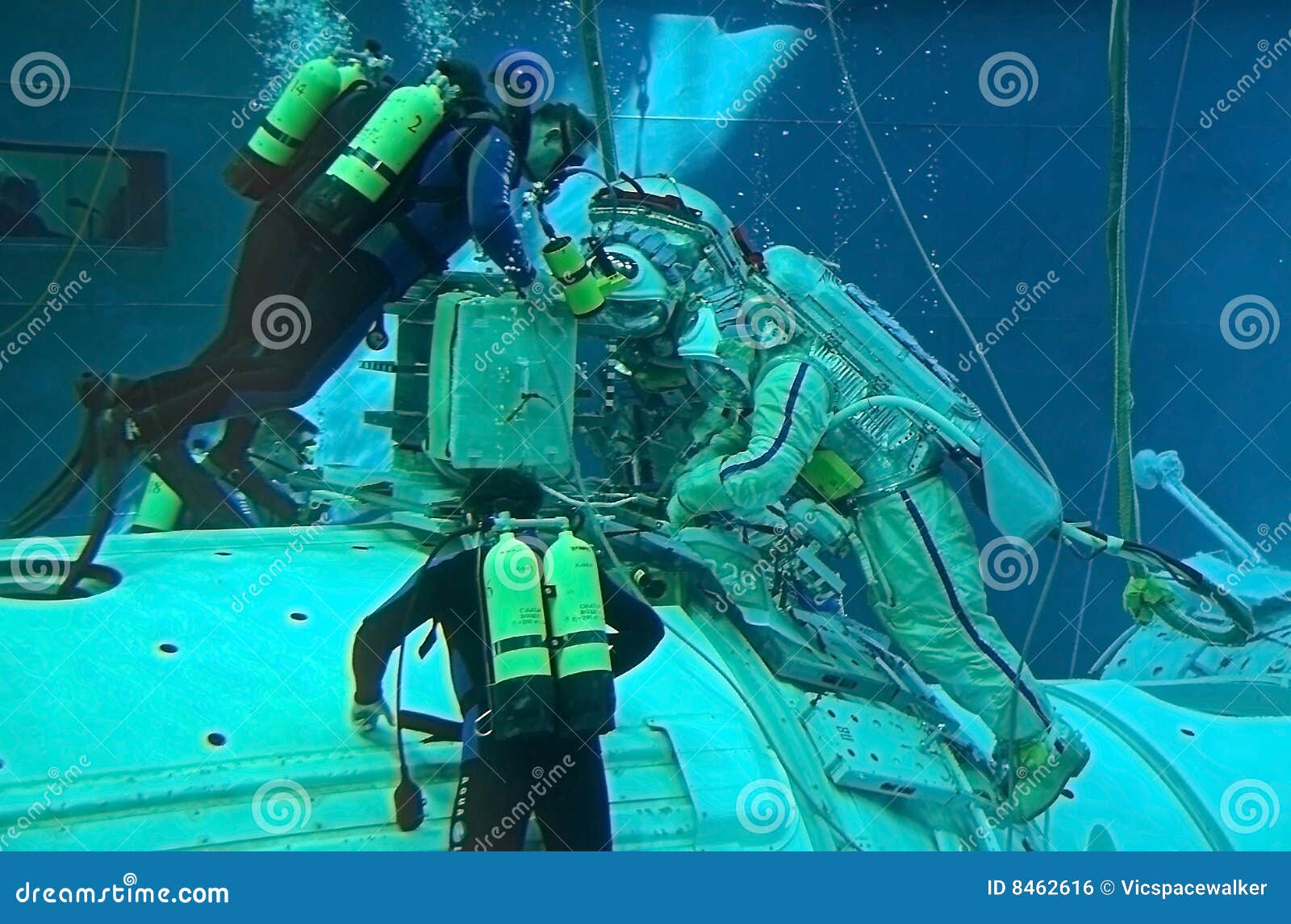 Spacewalk Training in Russian Hydrolab Editorial Photo - Image of star ...