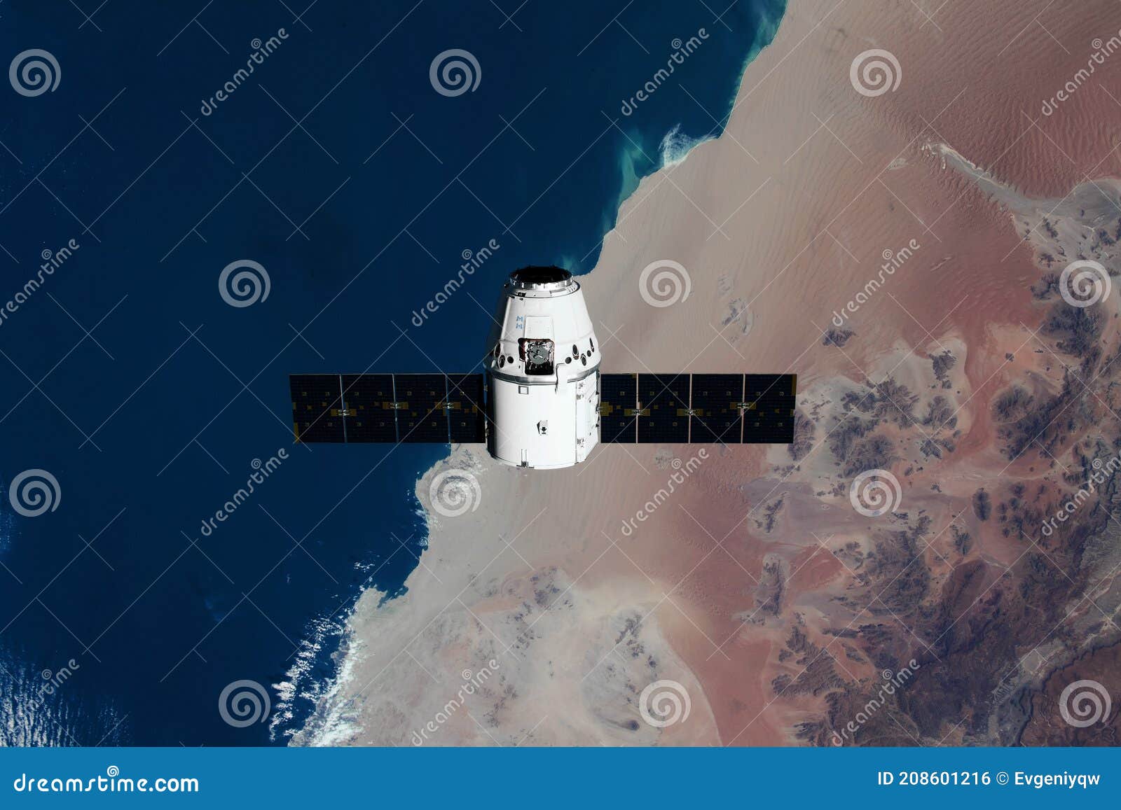 The Spacex Dragon Resupply Ship Is Pictured Approaching The