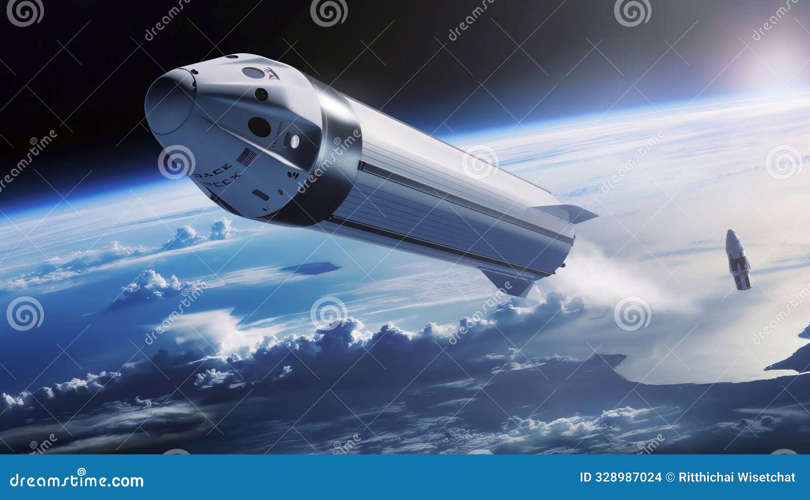 SpaceX Rocket Launch Preparation Stock Photo | CartoonDealer.com #341639184