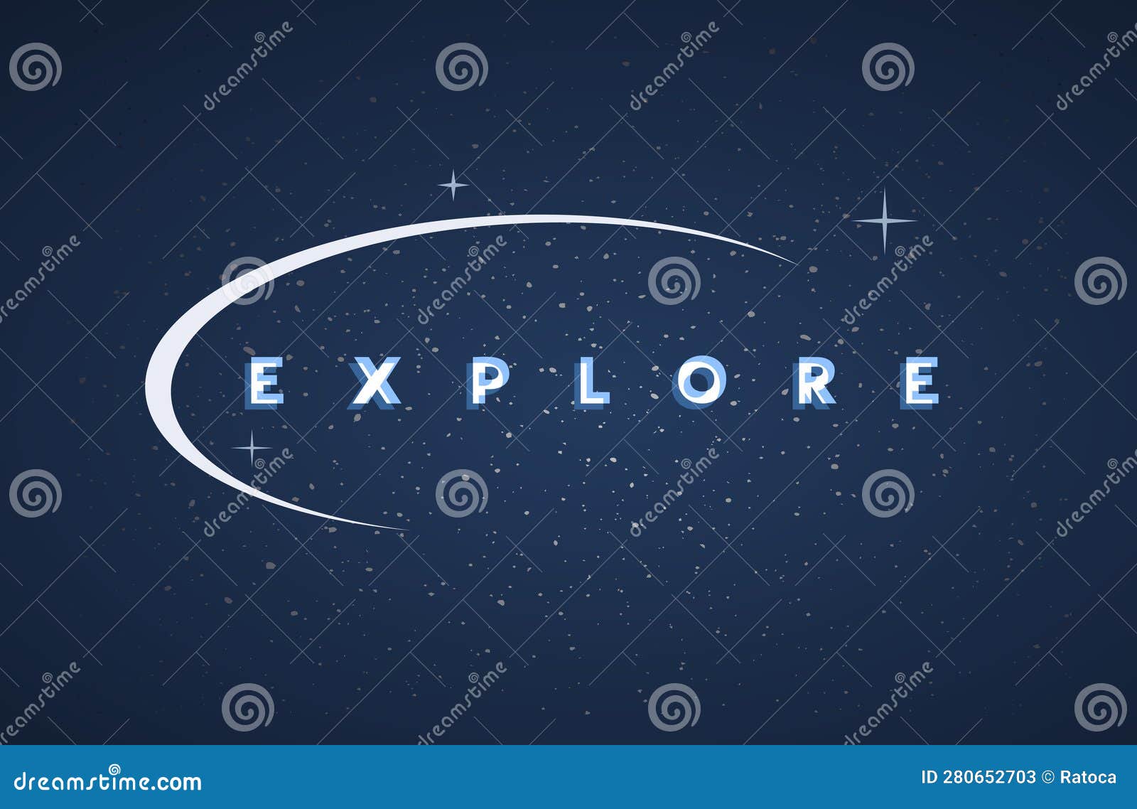 Spacial Exploration Illustration Stock Vector - Illustration of gravity ...