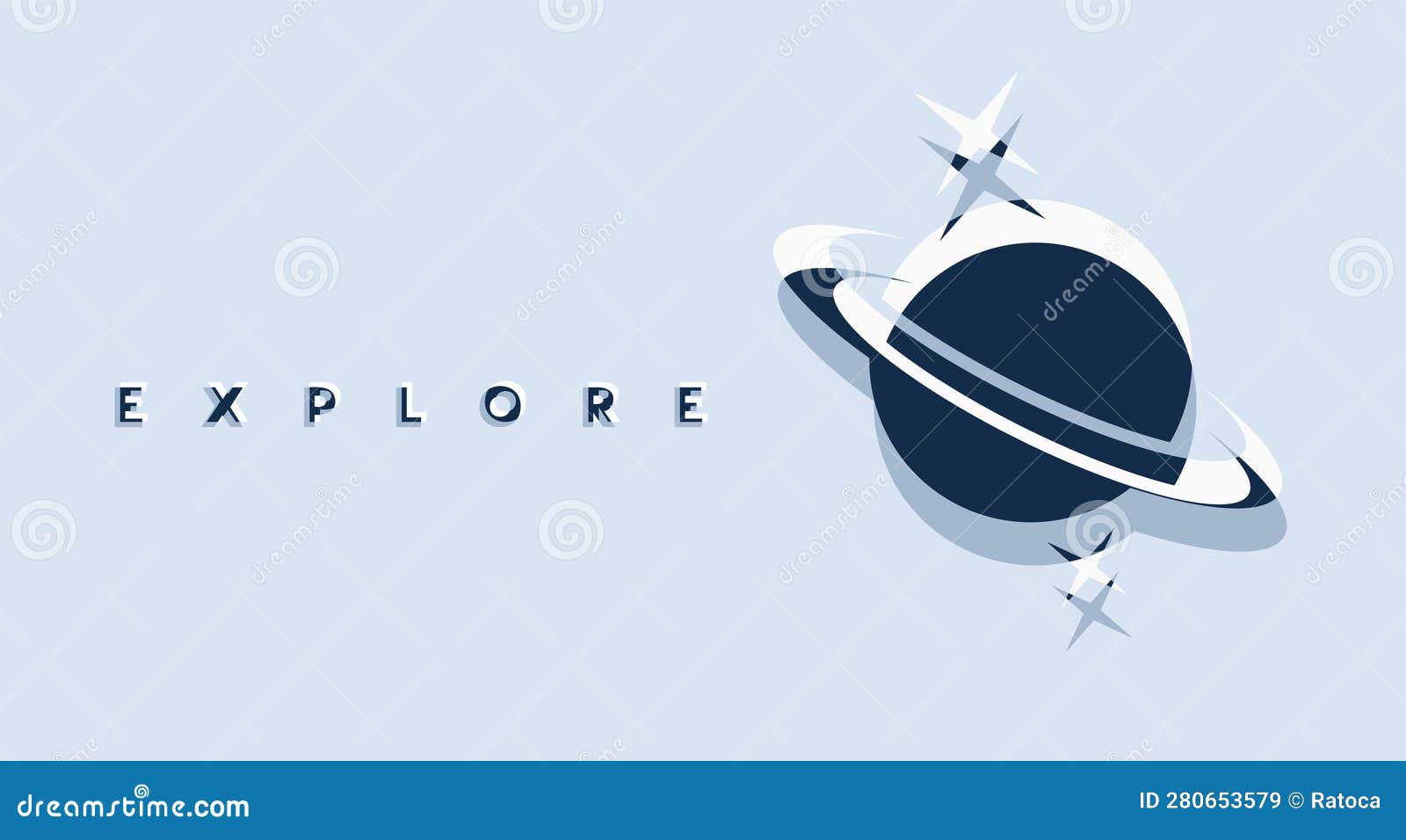 Spacial Exploration Illustration Stock Vector - Illustration of science ...