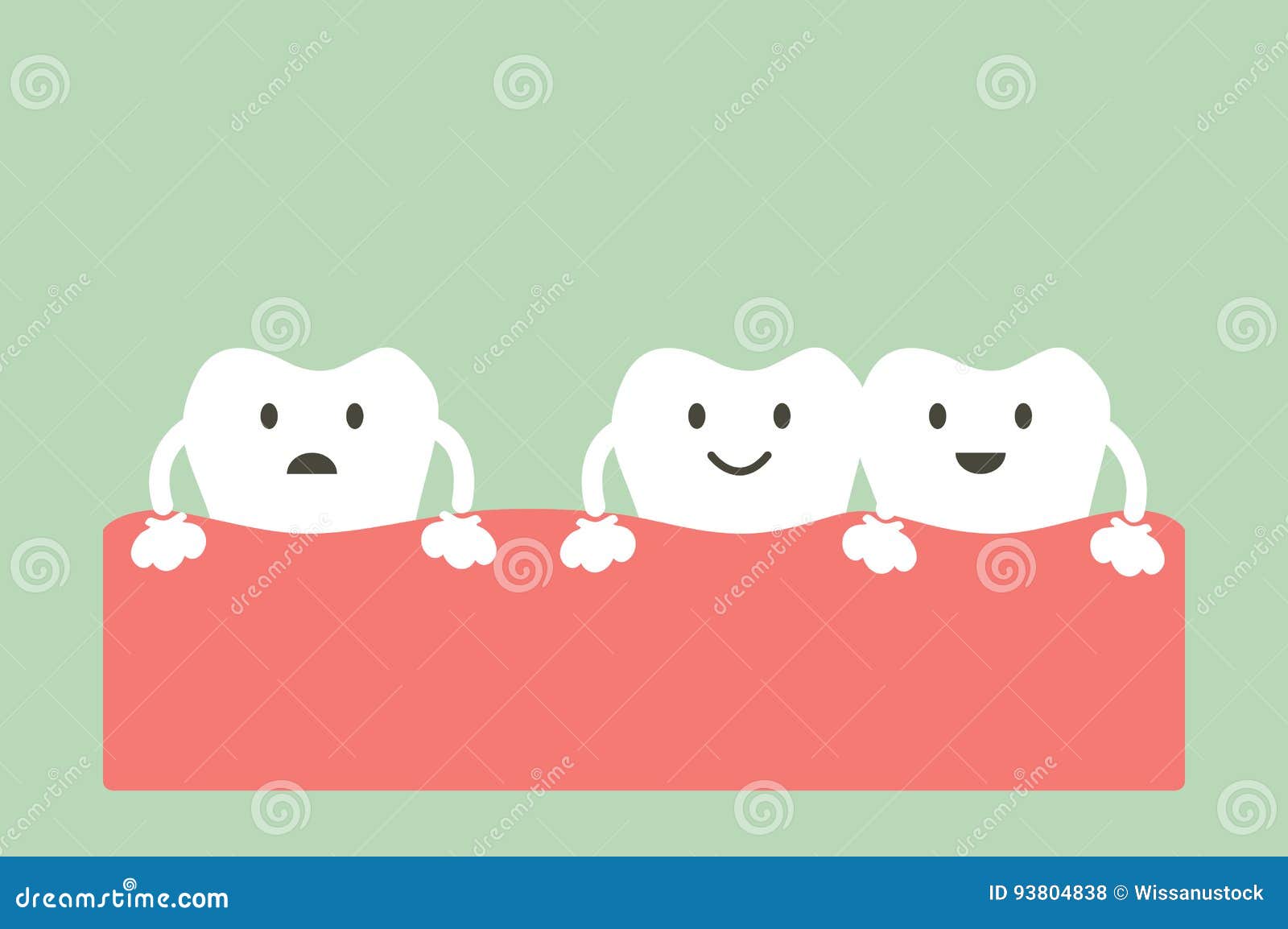 Spacing teeth diastema stock vector. Illustration of orthodontics ...