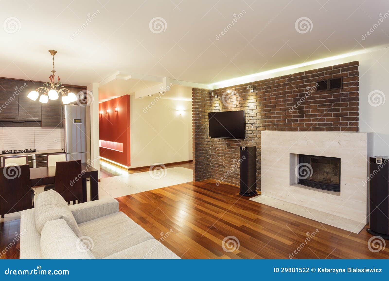 Spacious Apartment - Interior Stock Photo - Image of inside, home: 29881522