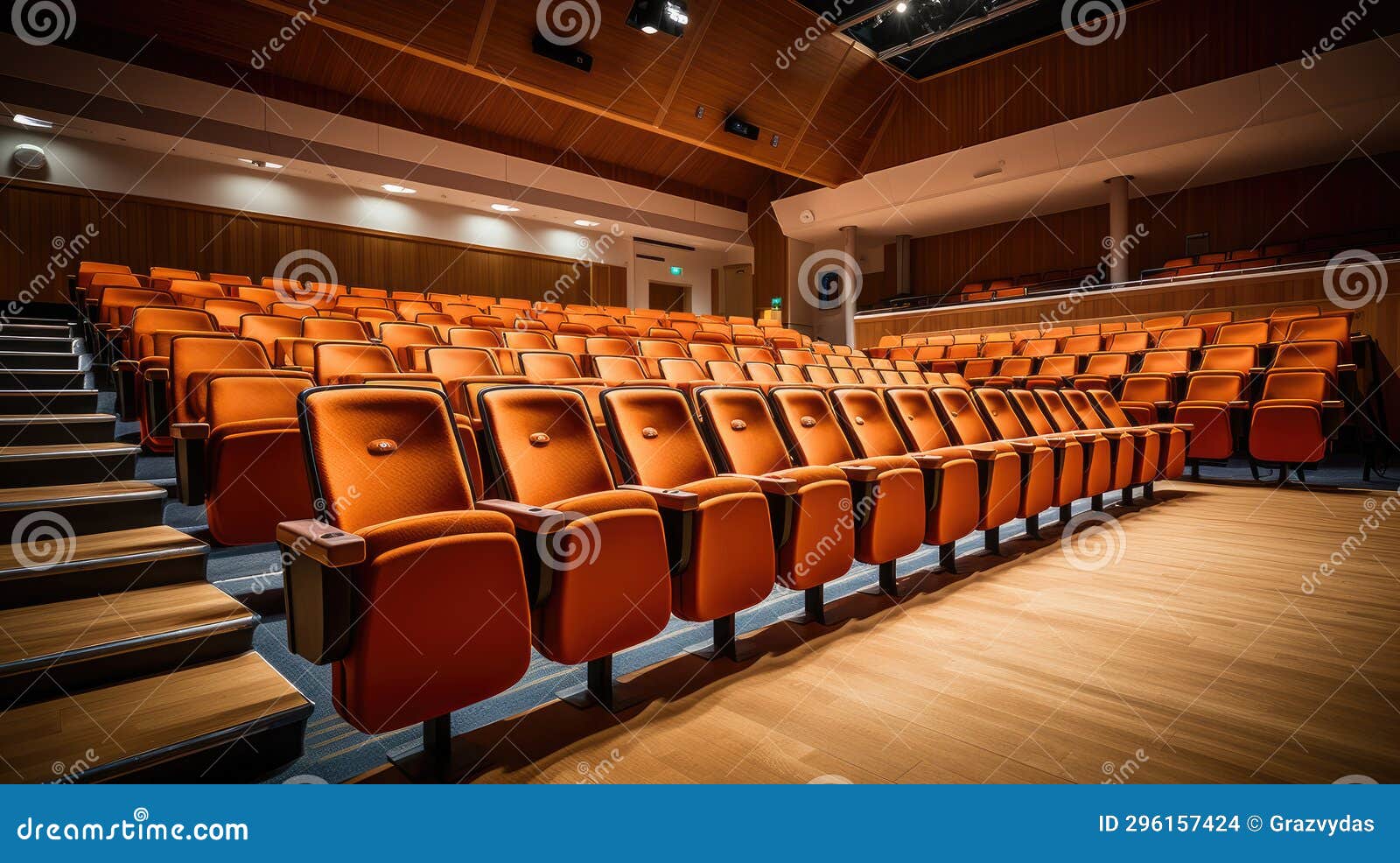 Auditorium With Stairs Royalty-Free Stock Photography | CartoonDealer ...