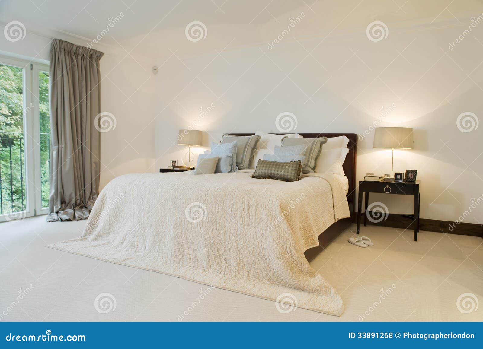 Spacious Bedroom stock photo. Image of house, residential - 33891268