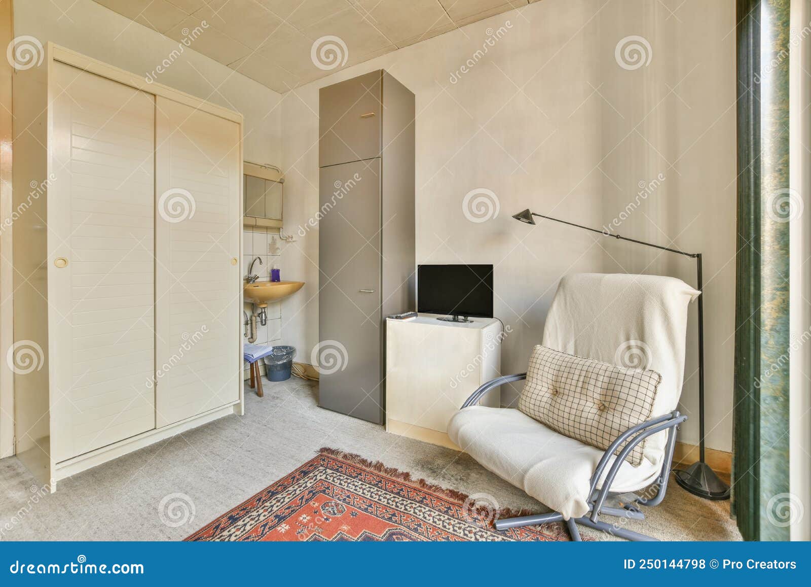 A Spacious Bright Room for Rest Stock Photo - Image of residence ...