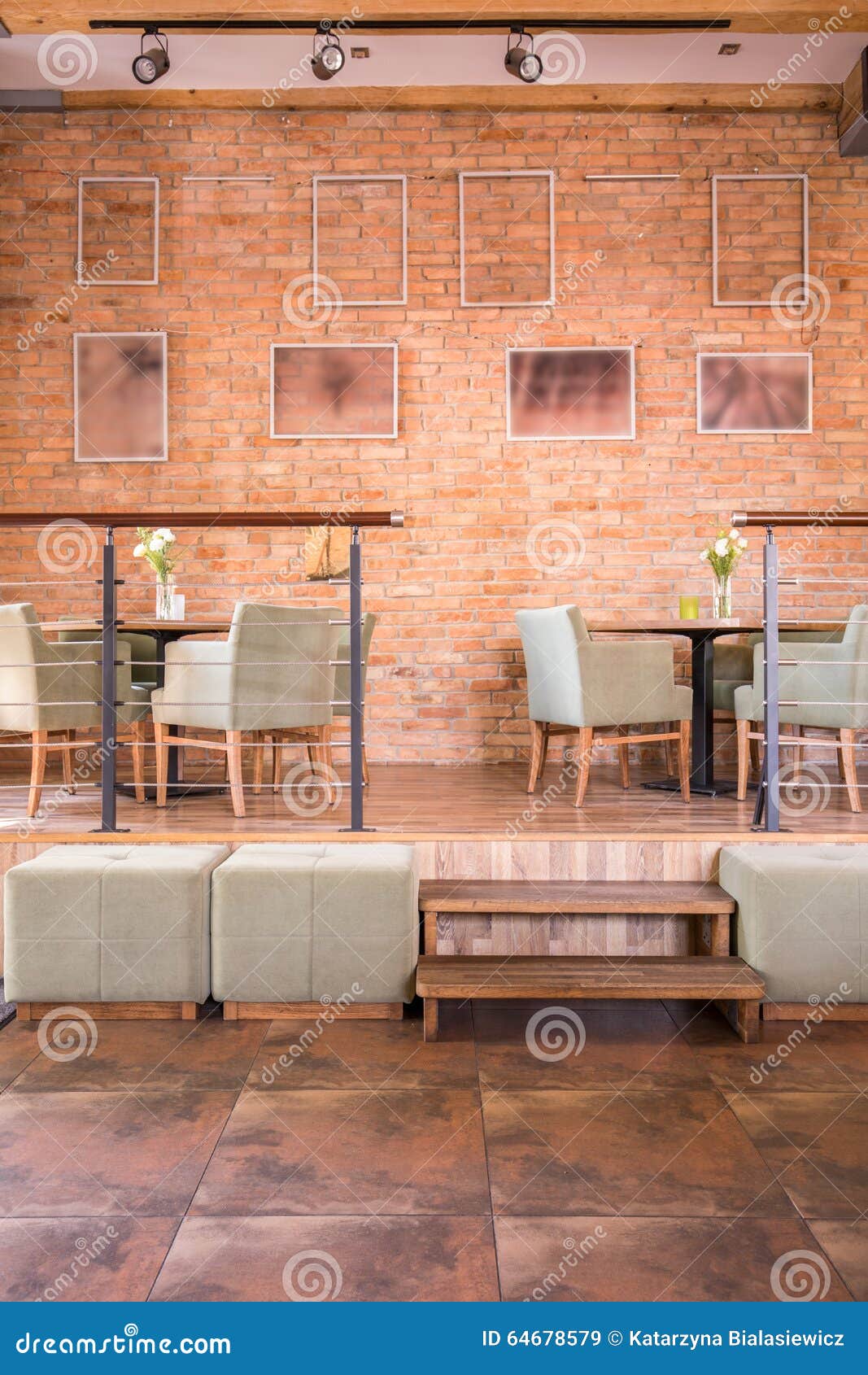 Spacious Elegant Interior of Restaurant Stock Image - Image of color ...
