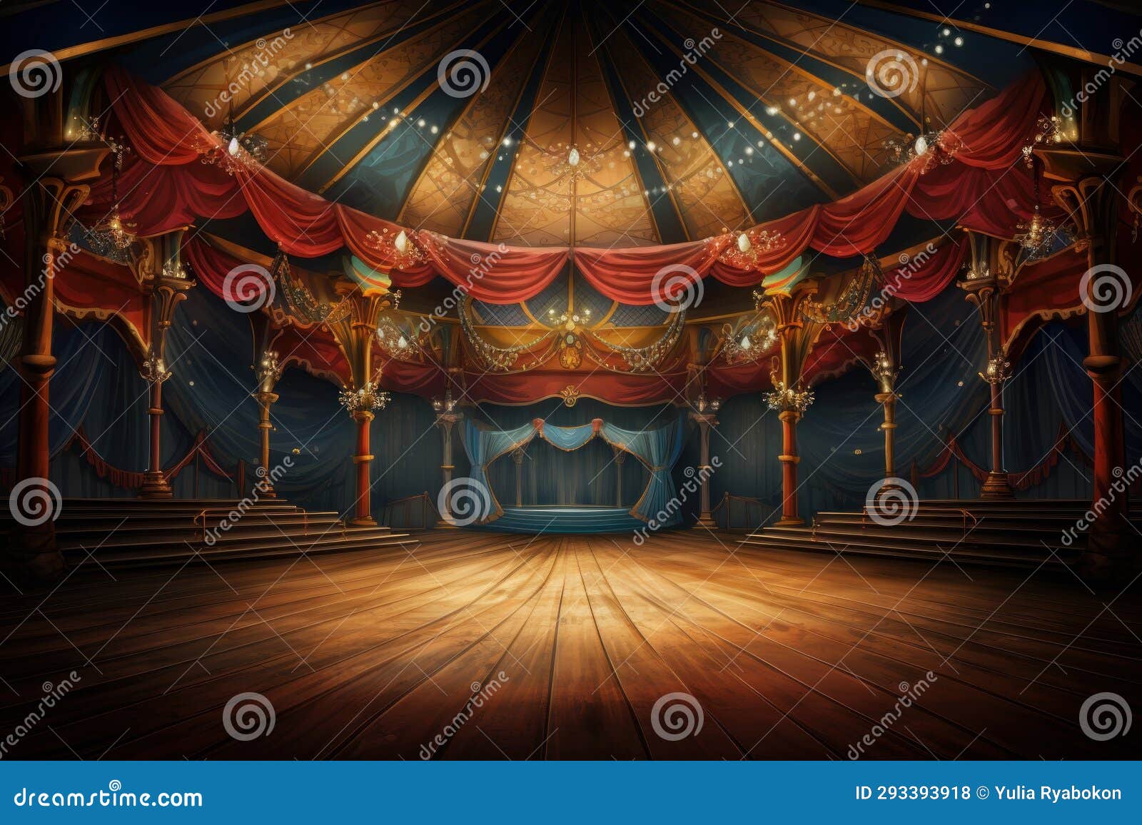 Spacious Empty Circus Tent. Generate Ai Stock Illustration ...