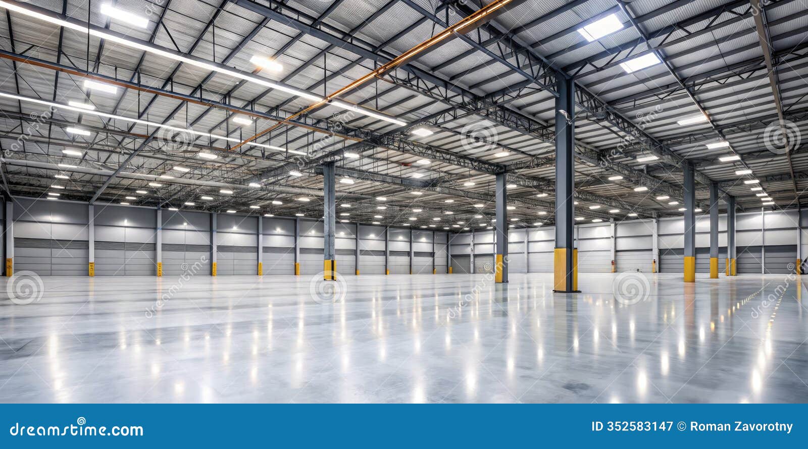 Empty Godown Interior Showcasing Rz Standard Scale Layout and Design ...