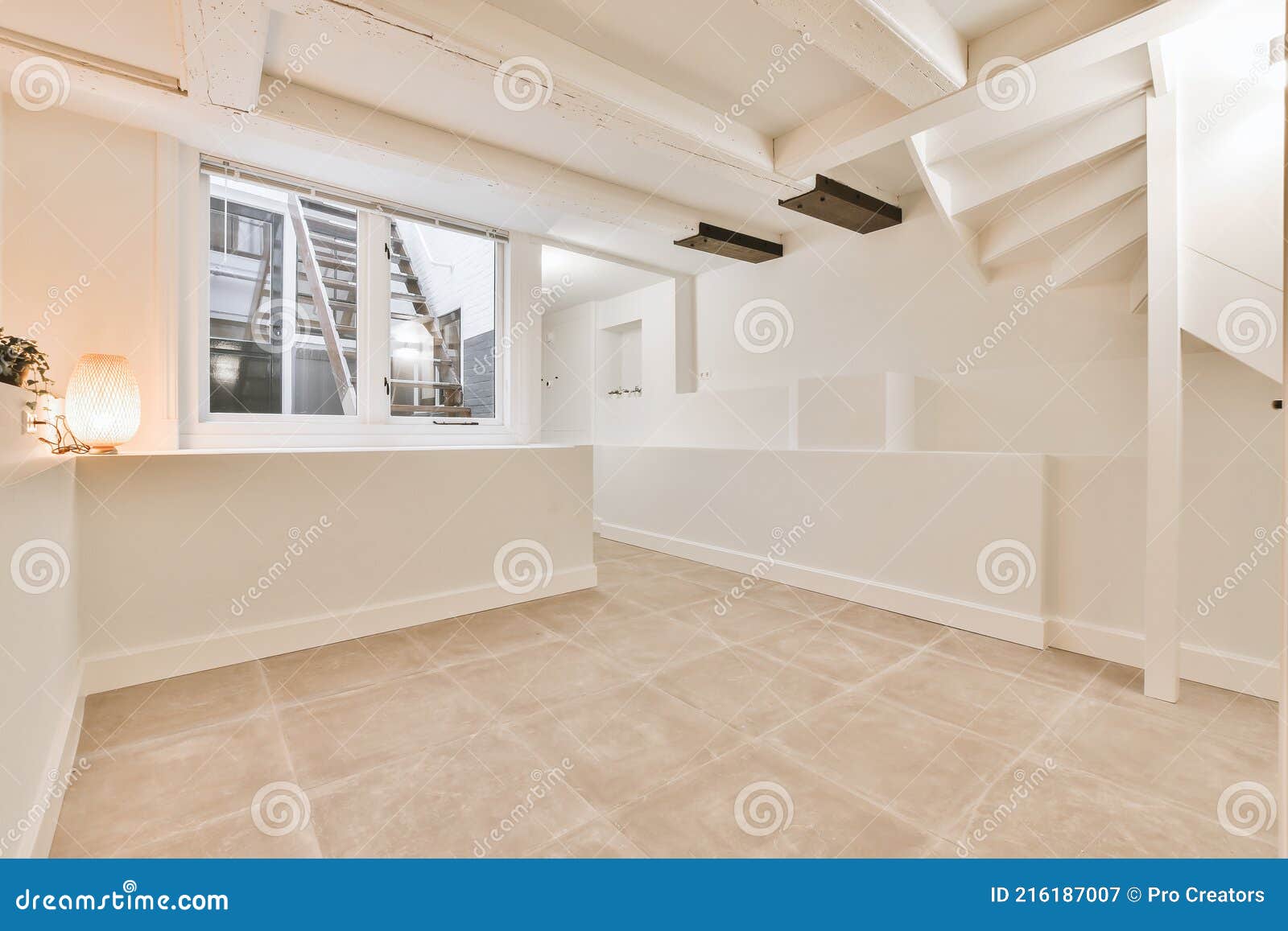 Spacious empty room stock image. Image of spacious, home - 216187007