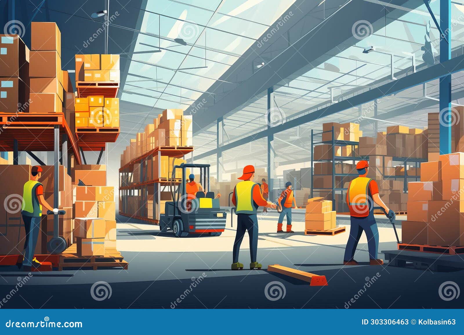 Industrial Warehouse Terminals Stock Image - Image of commercial ...