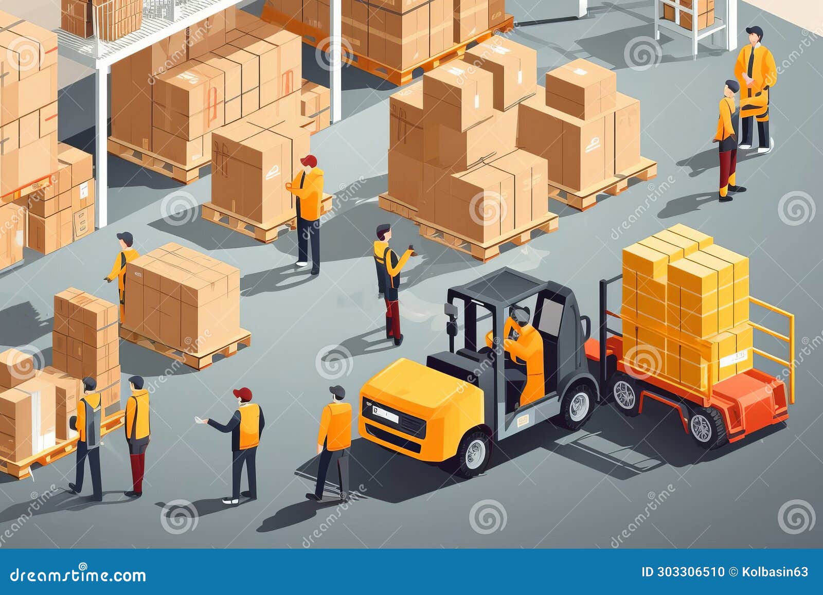 Industrial Warehouse Terminals Stock Photo - Image of delivery, cargo ...