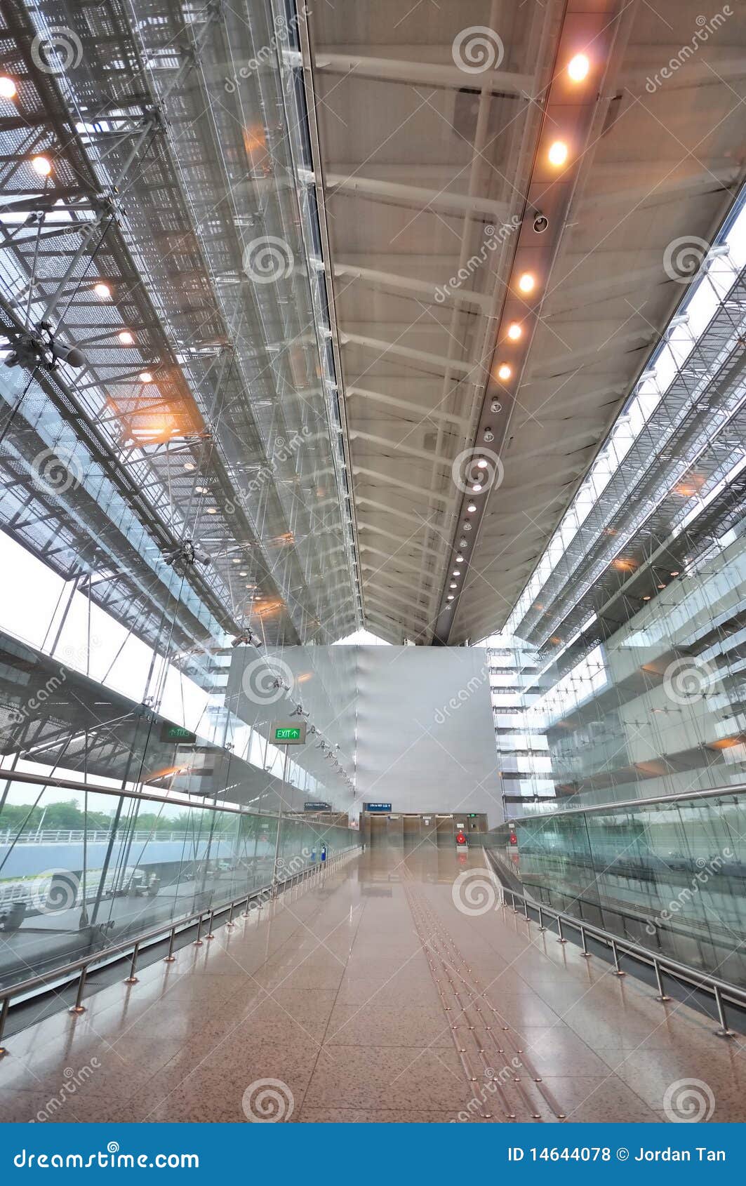 Spacious Interior of Airport Terminal Stock Photo - Image of pane ...