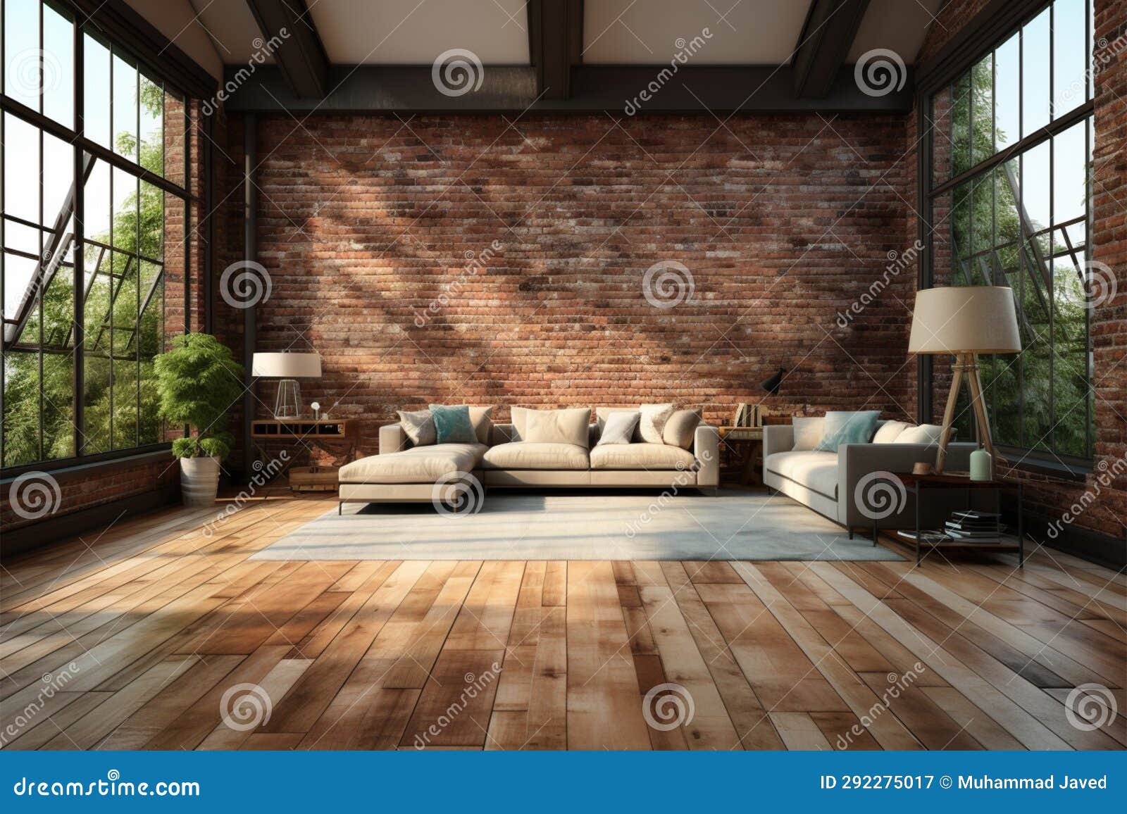 Spacious Loft Design with Expansive Windows, Contemporary Aesthetics ...