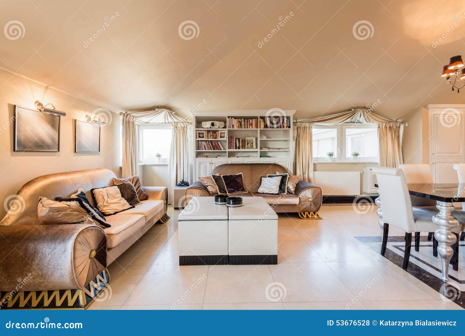 Spacious lounge stock photo. Image of couch, estate, baroque - 53676528